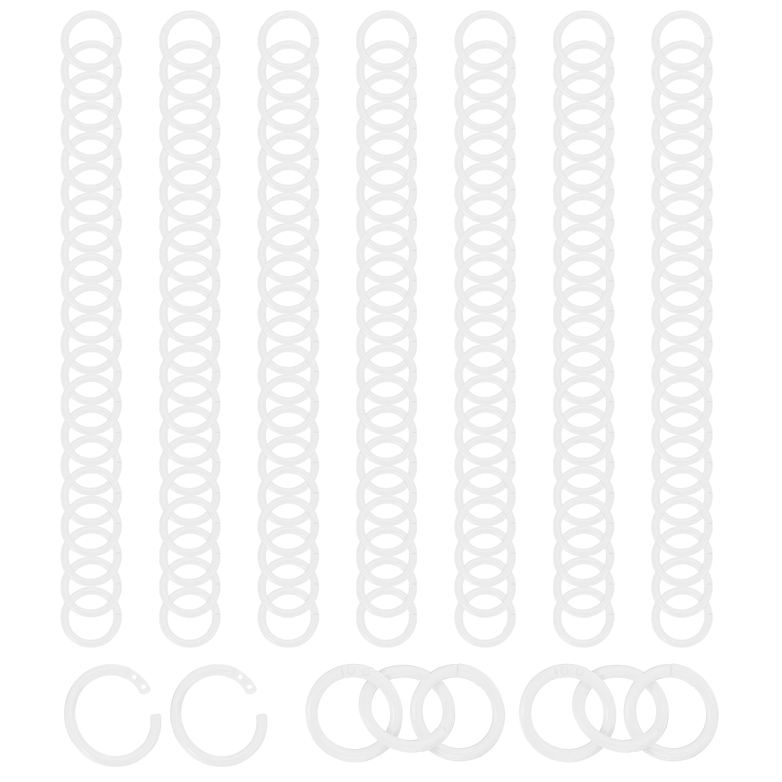 Uxcell 1.1" Loose Leaf Binder Rings, 210Pcs Binder Ring Book Rings ...