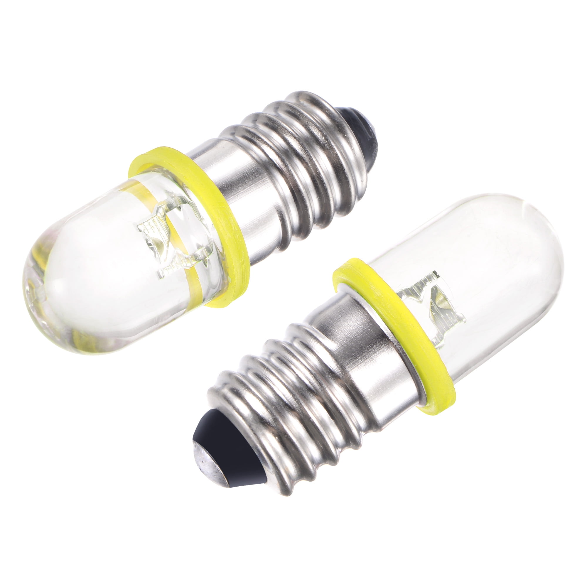 Uxcell 1.1"x0.46" 3V 0.25W E10 Round Top Mini LED Bulbs Lights with Box ...