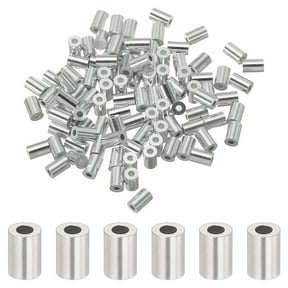 Uxcell 8x17mm Wire Rope Clips 2.5mm 6.1mm Double Holes Steel Wire Lock ...