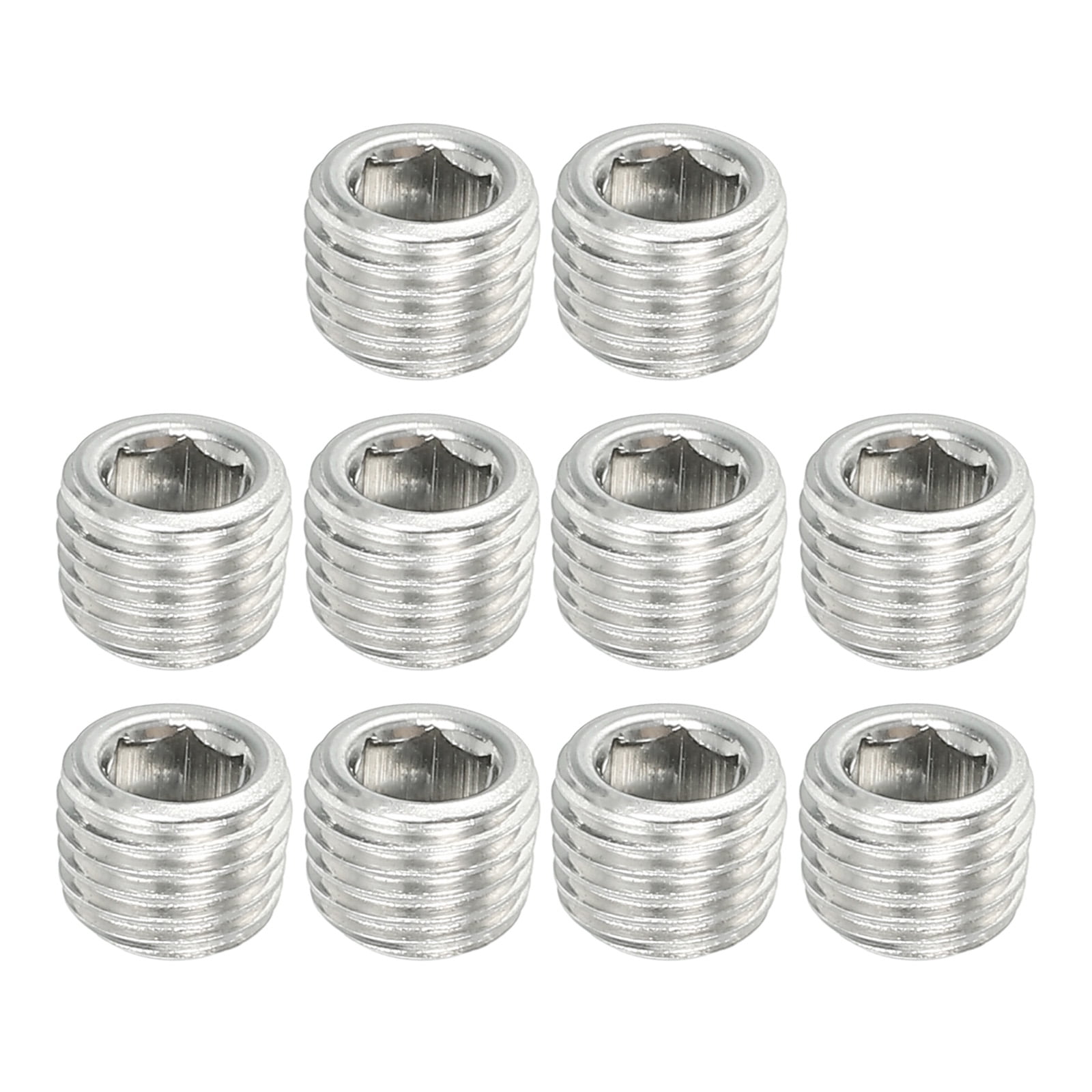 Uxcell 1/16NPT Male Pipe Plug Internal Hex Thread Socket Solid ...