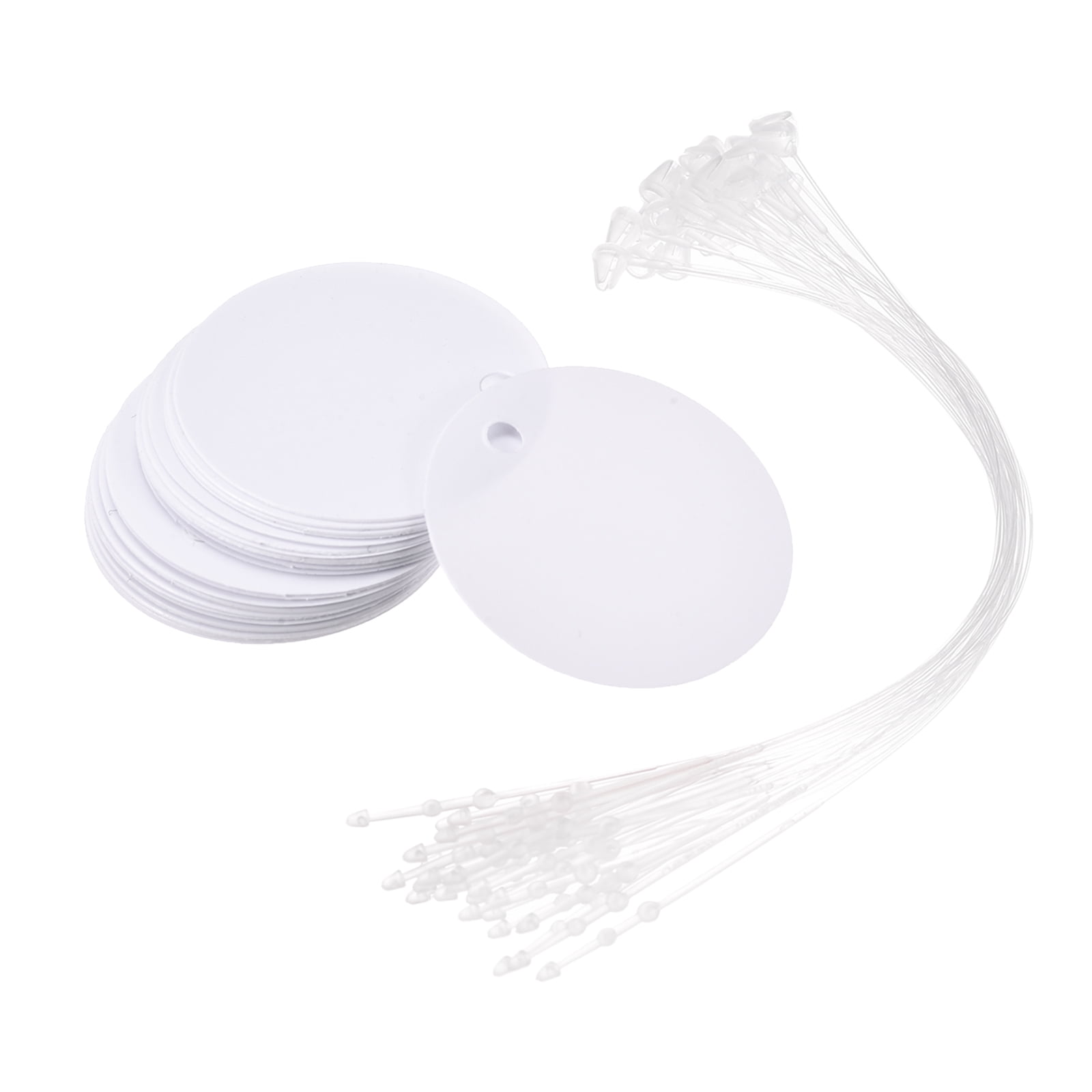 Uxcell 1.17 inch Round Plastic Tags Tear Proof Waterproof Price Tags ...