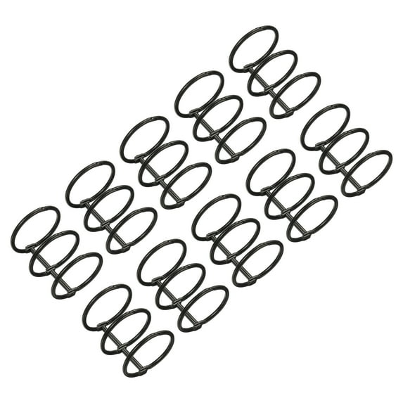 Uxcell 1.18" Dia 3 Circle Detachable Metal Binder Rings Loose Leaf ...