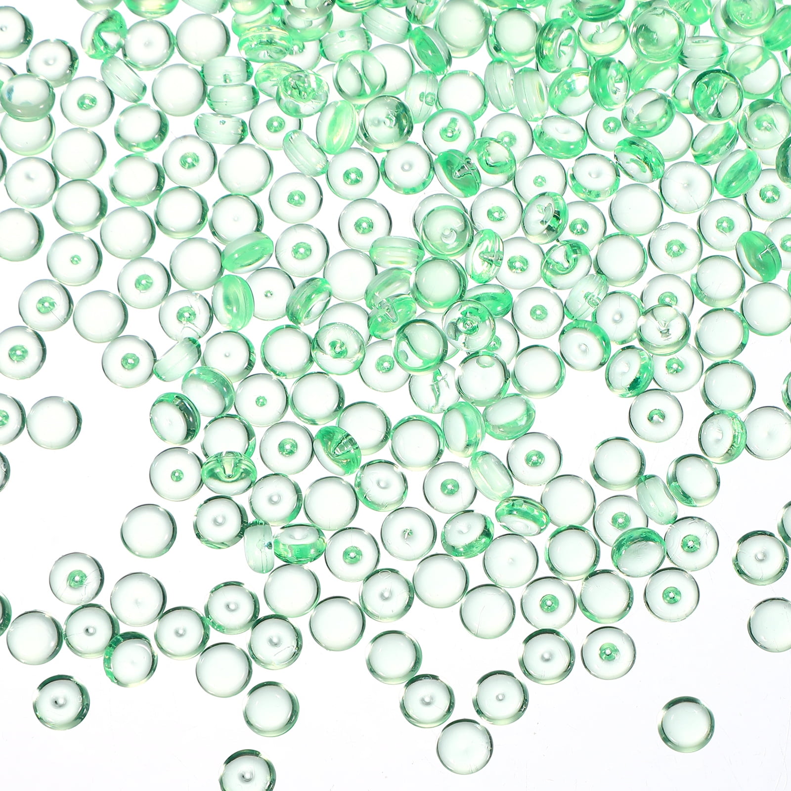 Uxcell 1.1LB Flat Marbles 7mm Mini Acrylic Gems for Vases Filler Glass ...