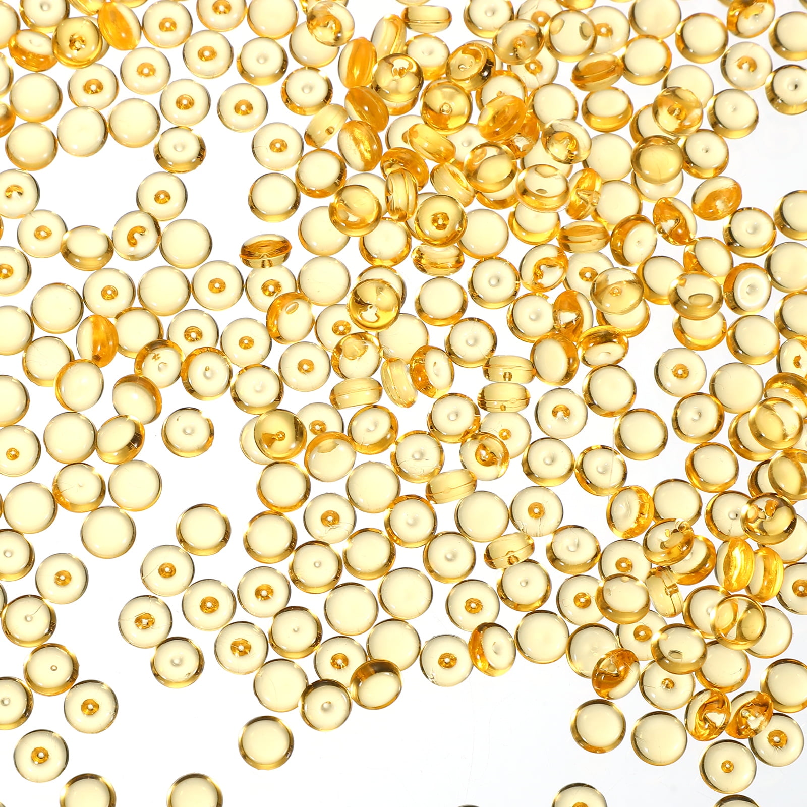 Uxcell 1.1LB Flat Marbles 7mm Mini Acrylic Gems for Vases Filler Glass ...