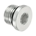 Uxcell 1/2-20UNF Internal Hex Head Pipe Fitting Plug, Male Thread 45# Steel Socket Plug with ...