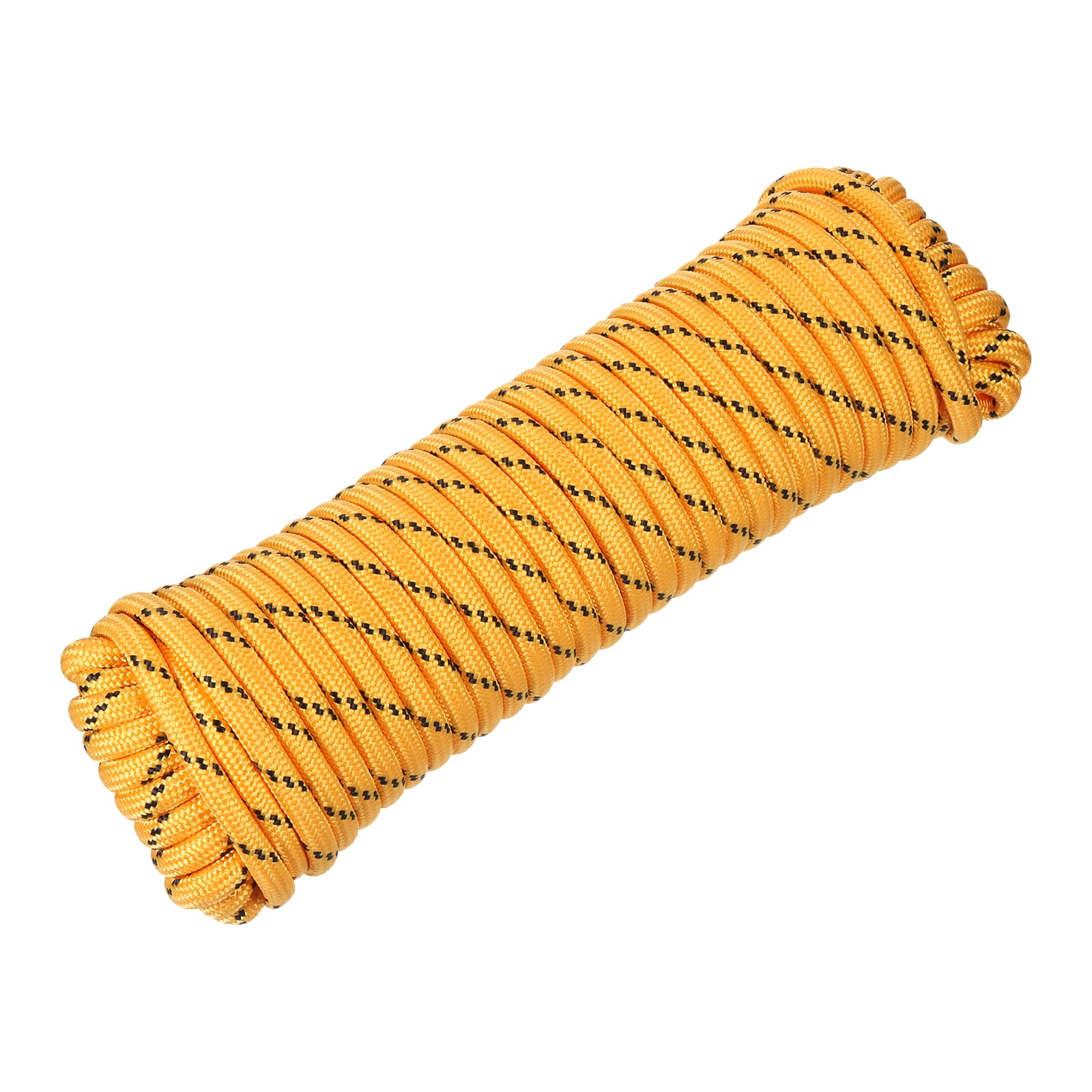 Uxcell 1/2" 98ft Diamond Braided Ropes Orange Nylon Ropes Polypropylene ...