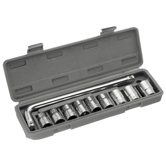 Uxcell 1/2" Drive 8-21mm Socket Set Square End L Shape Handle Metric ...