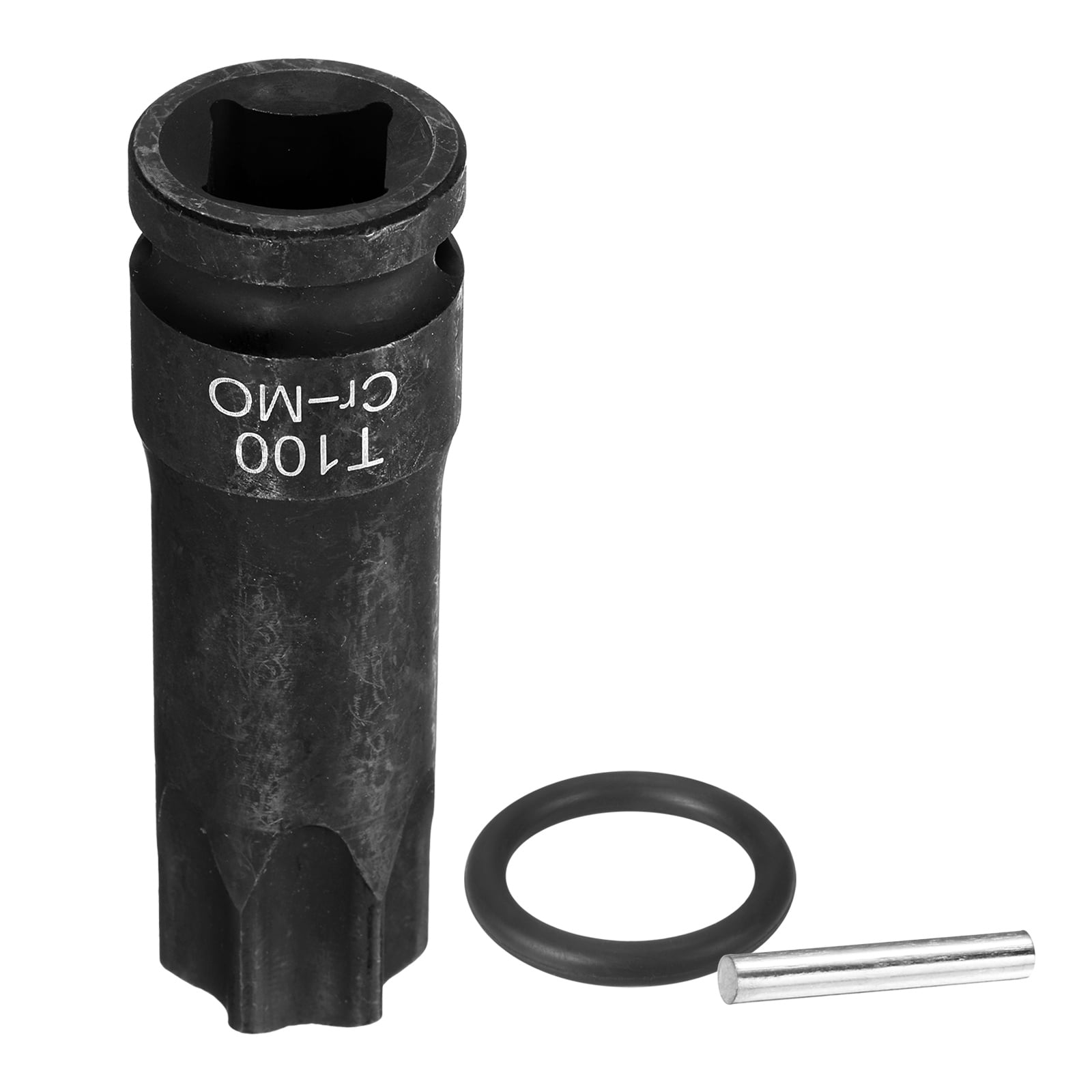 Uxcell 1/2" Drive Torx Bit Socket T100 Impact 6 Point Star Bit Sockets CR-MO Steel with Cotter ...