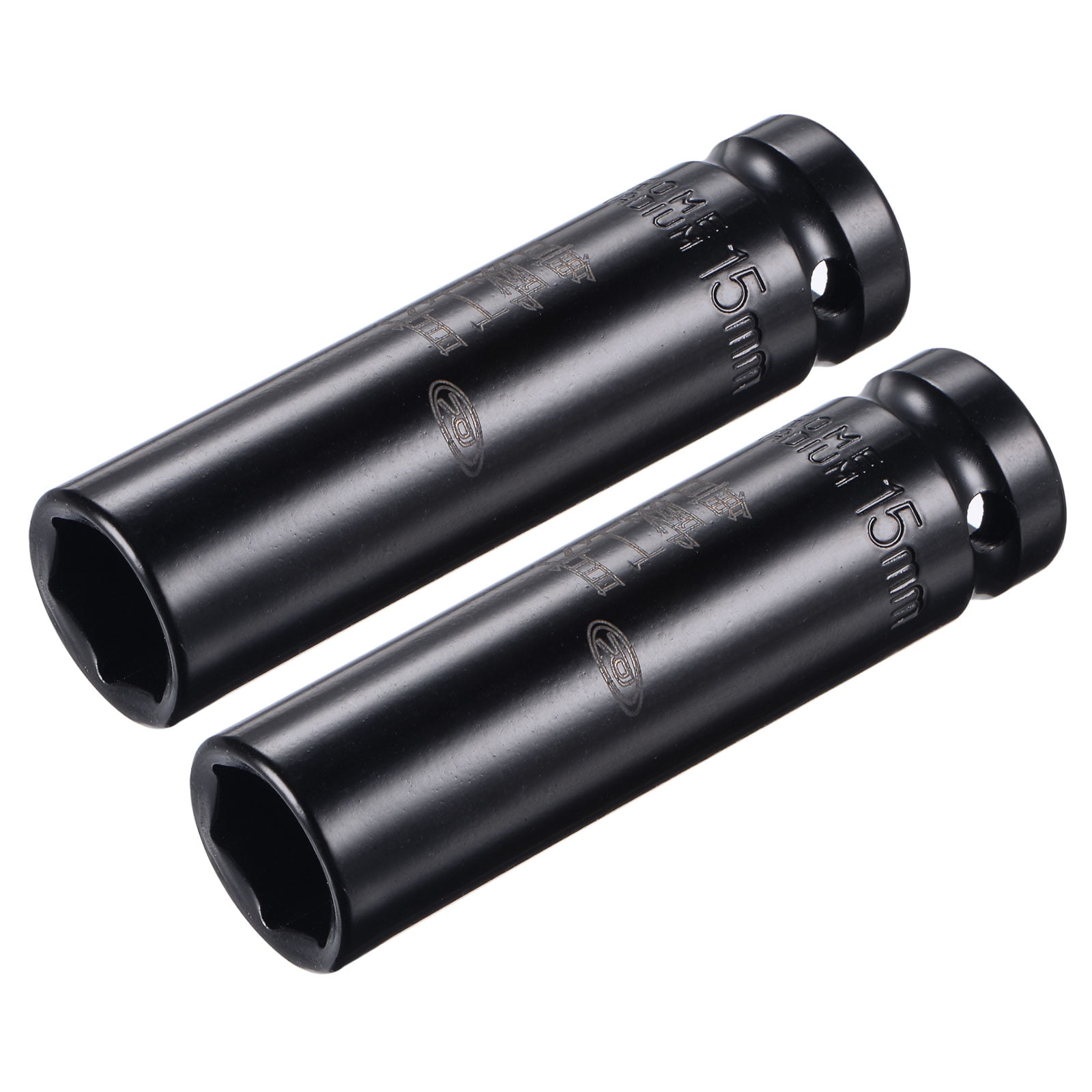 Uxcell 1/2" Drive by 15mm Deep Impact Socket, Heat-Treated CR-V Steel 3 ...