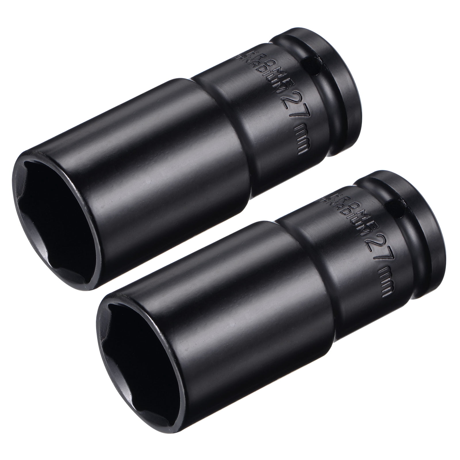 Uxcell 1/2" Drive by 27mm Deep Impact Socket, Heat-Treated CR-V Steel 3 ...