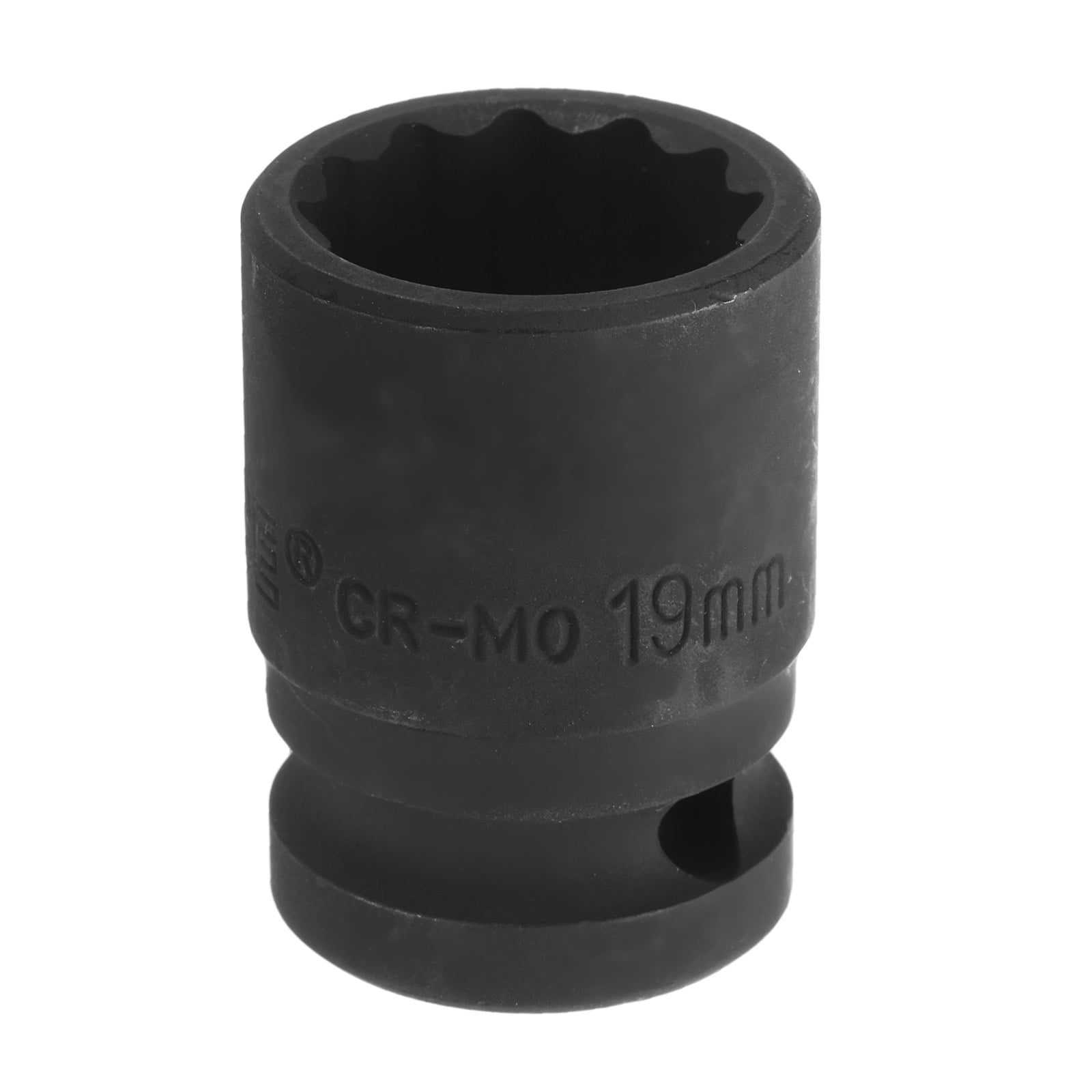 Uxcell 1/2" Drive x 19mm Shallow Impact Socket 12-Point Metric CR-MO ...