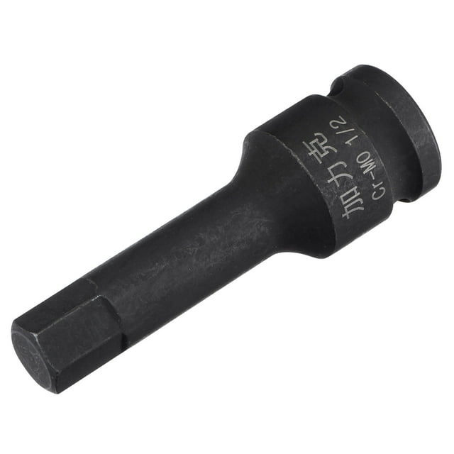 Uxcell 1/2" Impact Hex Bit Socket, 1/2" Square Drive 78mm Length CR-MO SAE Sizes - Walmart.com