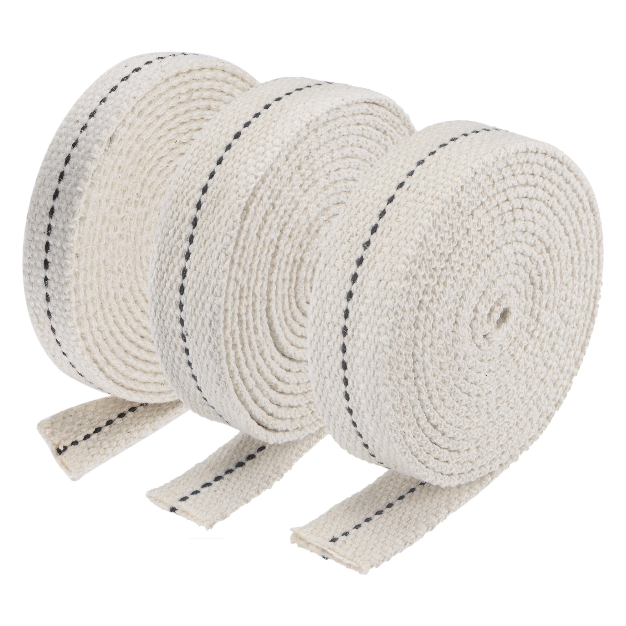 Uxcell Indoor Use 1/2, 3/4, 7/8 Inch Flat Wide Cotton Oil Lamp Wick Kit ...