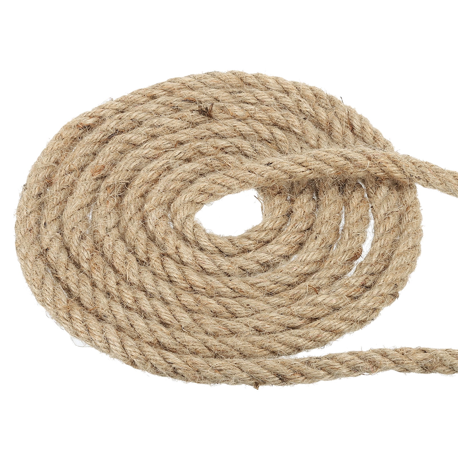 Uxcell 1/2 Inch 44.3 Feet Jute Rope Natural Manila Rope 4 Strand ...