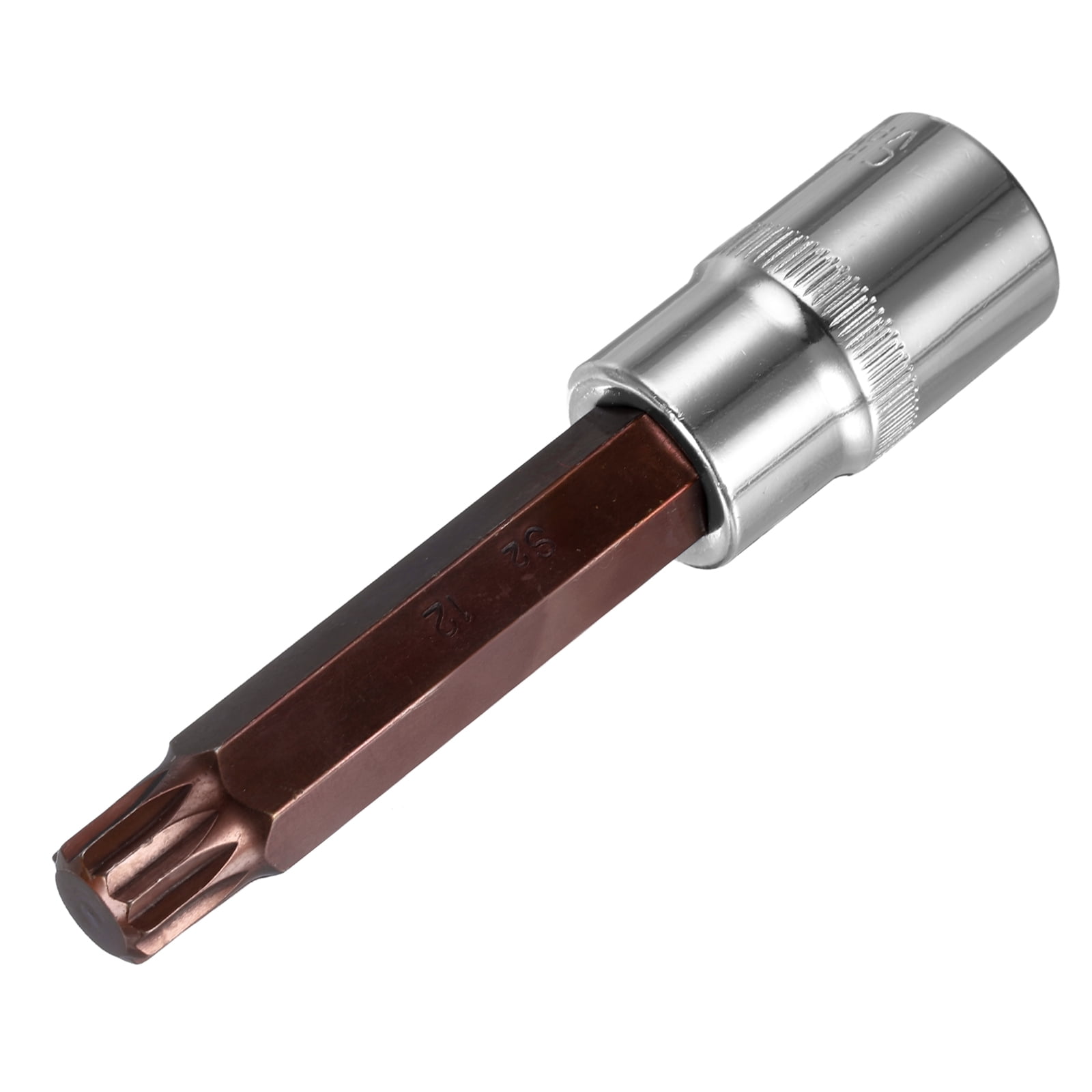 Uxcell 1/2-Inch Drive 12mm Triple Square Spline Bit Extra Long Socket, S2 Steel - Walmart.com