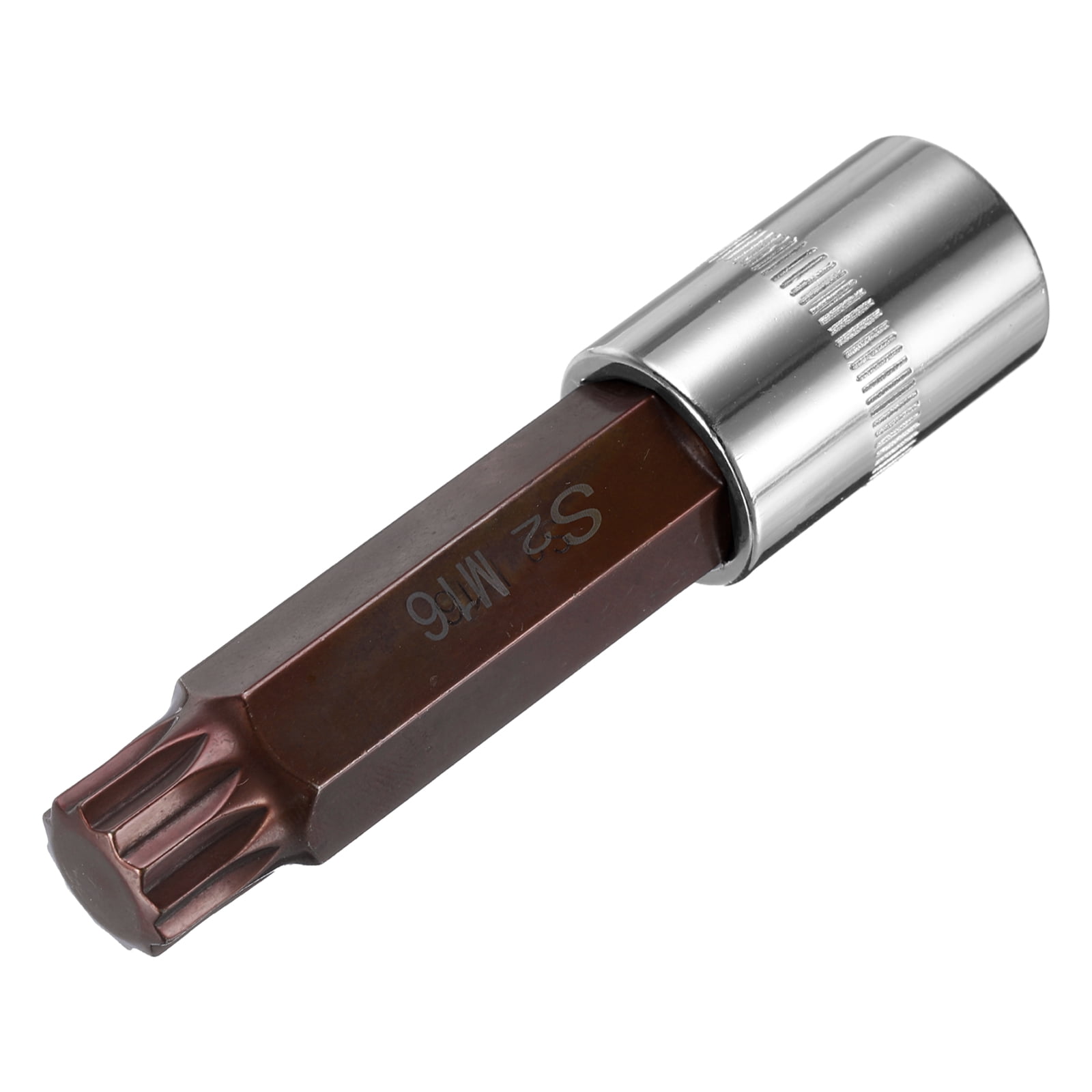 Uxcell 1/2-Inch Drive 16mm Triple Square Spline Bit Extra Long Socket ...