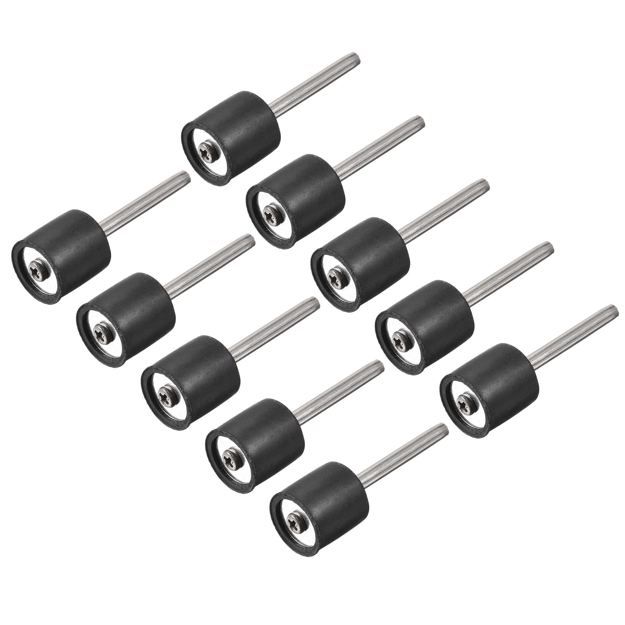 Uxcell 1/2 Inch Drum Rubber Mandrels 1/8 Inch Shank Sanding Sleeve ...