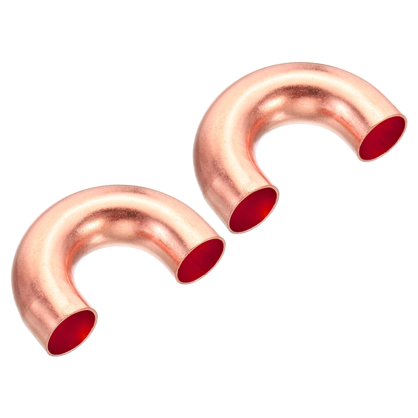 Uxcell 1/2 Inch OD 43x28mm Elbow Copper Pipe Fitting 180 Degree U Shape ...