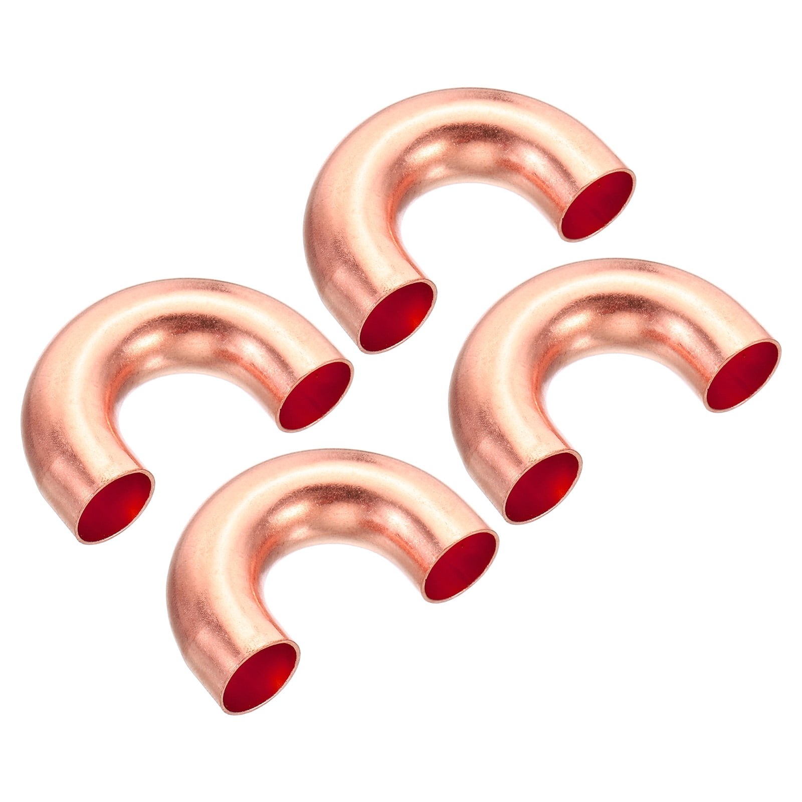 Uxcell 1/2 Inch OD 43x28mm Elbow Copper Pipe Fitting 180 Degree U Shape ...