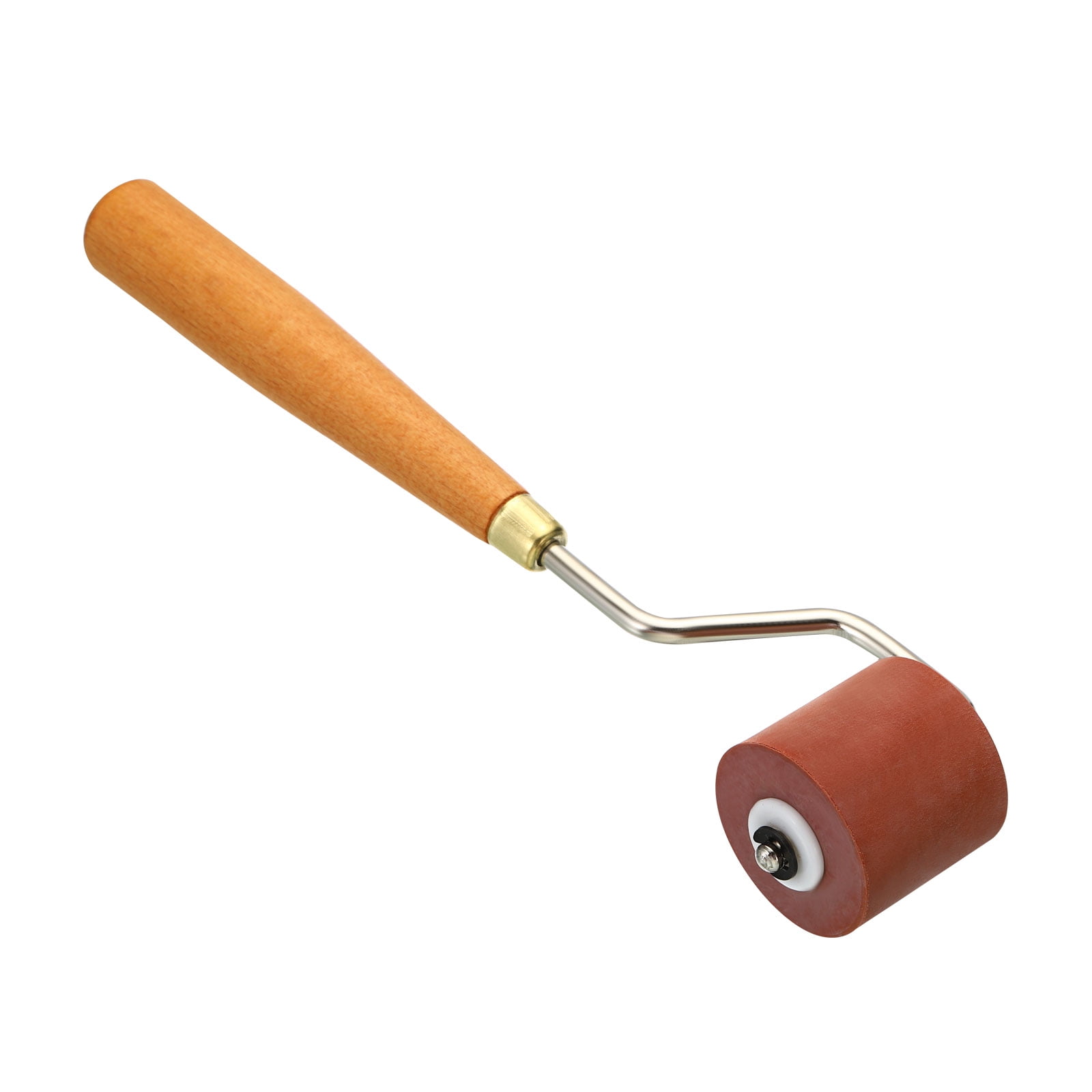 Uxcell 1.2 Inch Rubber Roller Brayer Anti Skid Hard Rubber Roller Tools ...