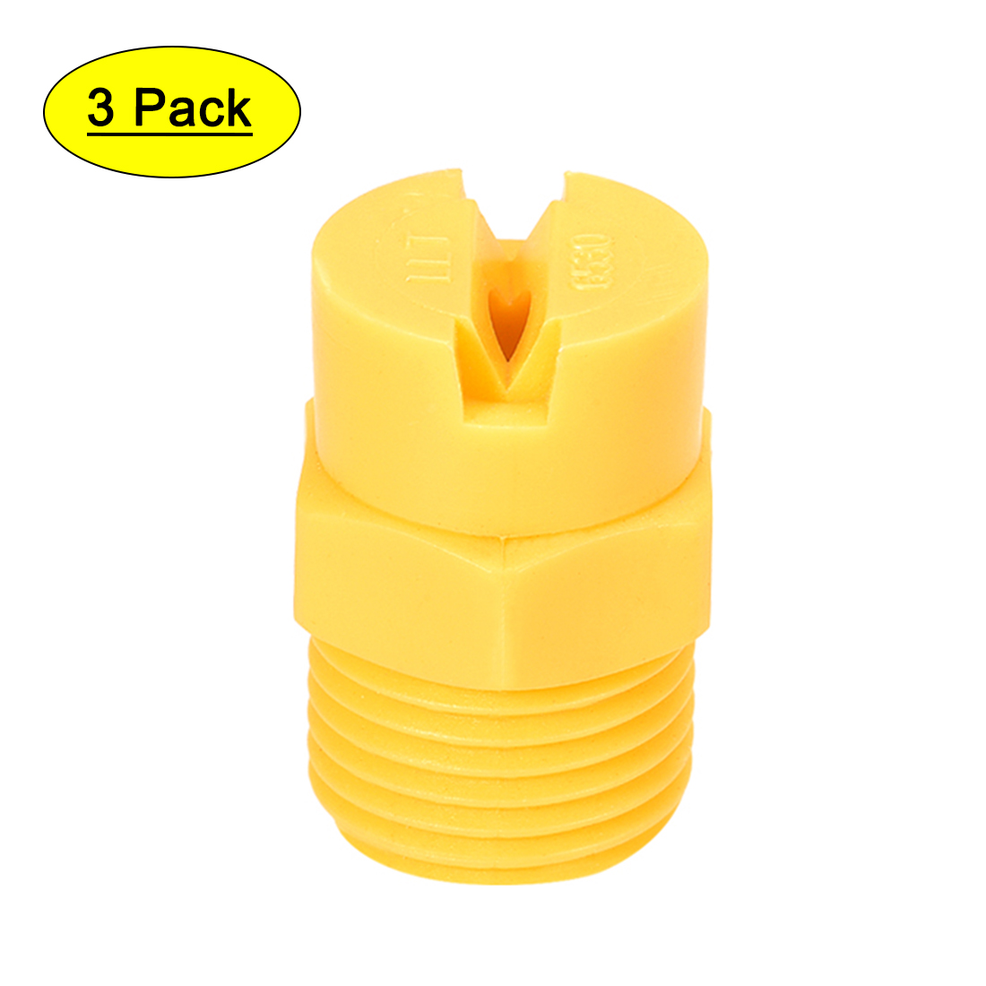 Uxcell 1/2 NPT Thread 65 Degree 3.6mm Orifice Diameter PP Nozzle 3 Pack ...