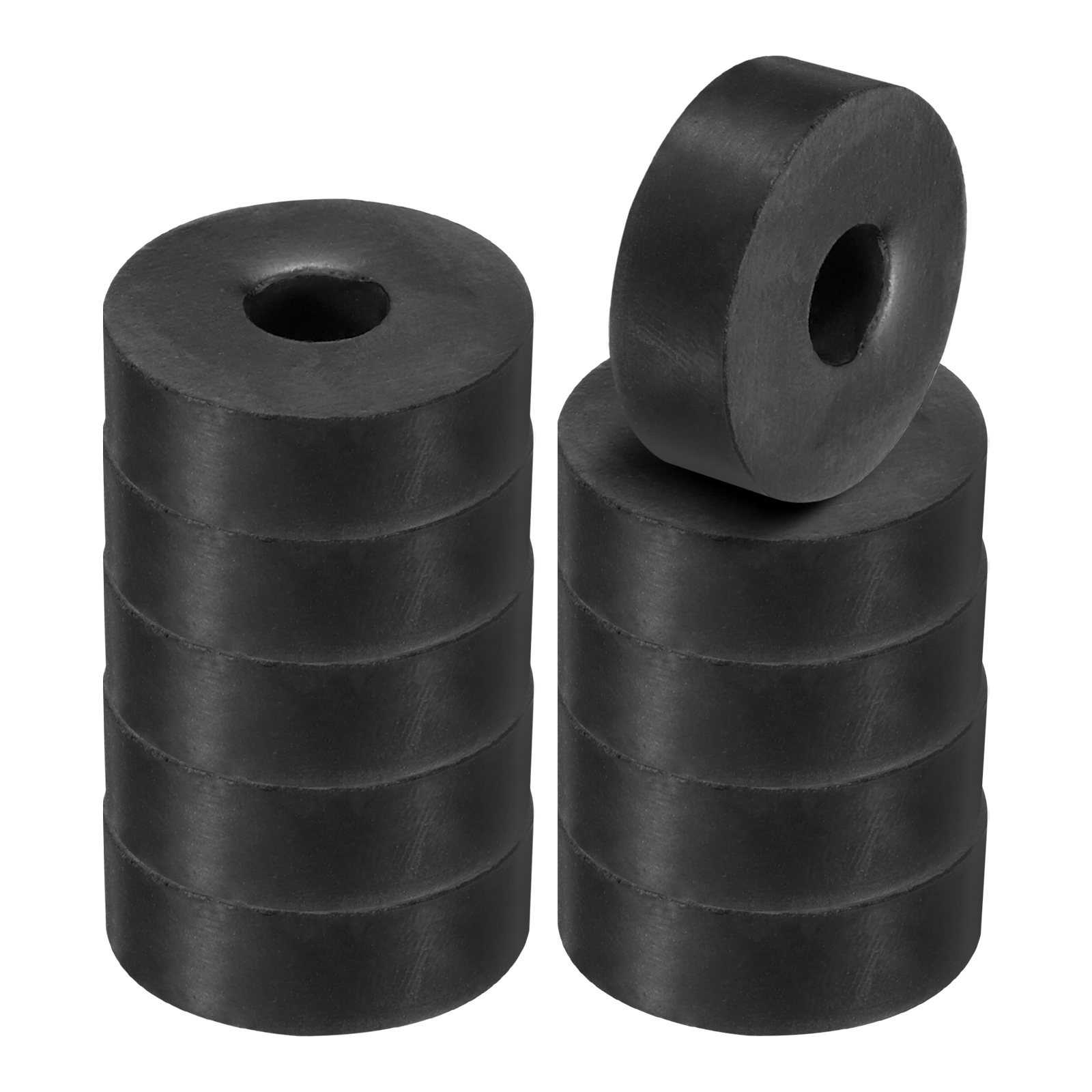 Uxcell 1.2"OD 0.39"ID 0.4"Thickness Neoprene Round Anti-vibration ...