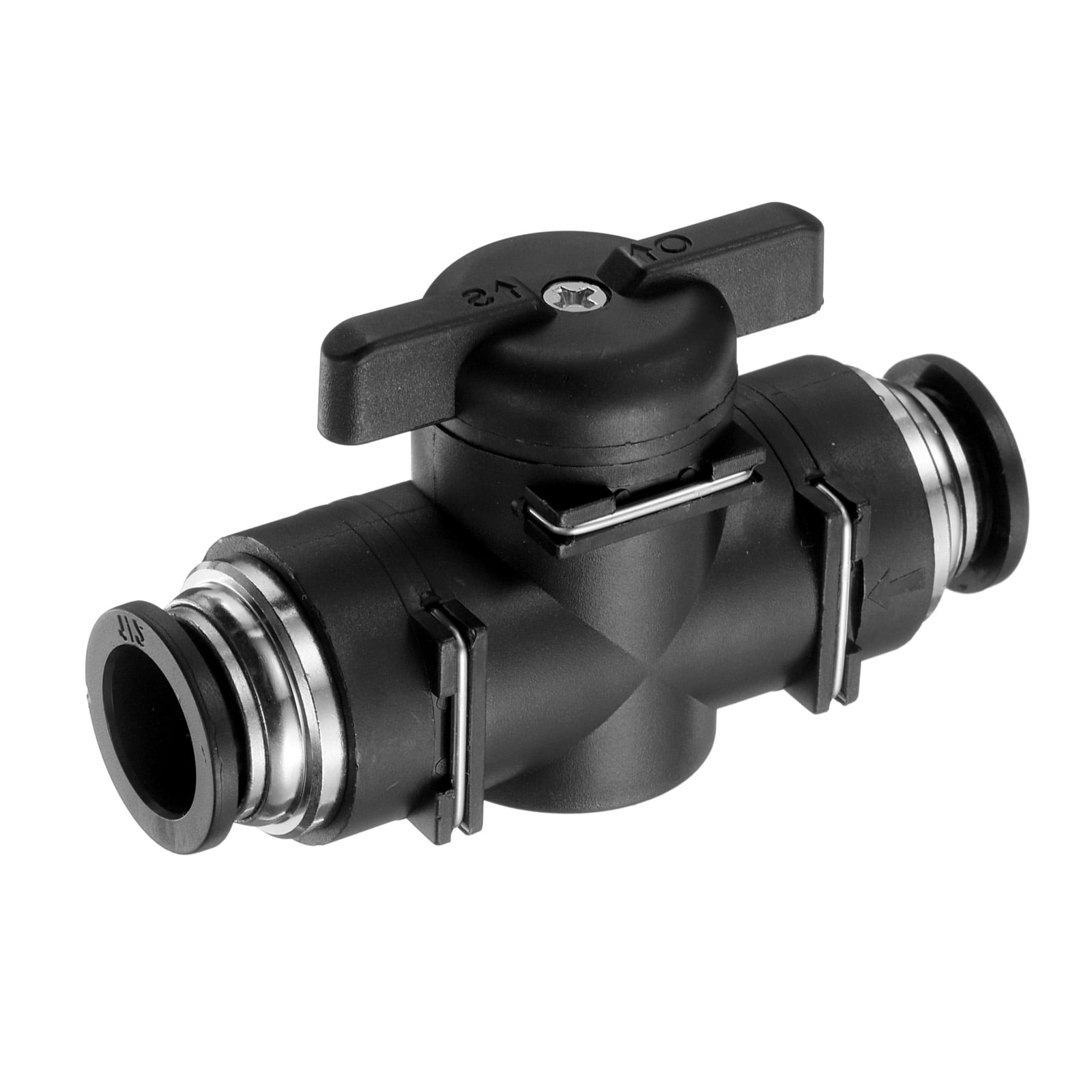 Uxcell 1/2" OD Ball Valve Push Quick Connect Pneumatic Air Flow Control Valve Tube Fittings for ...