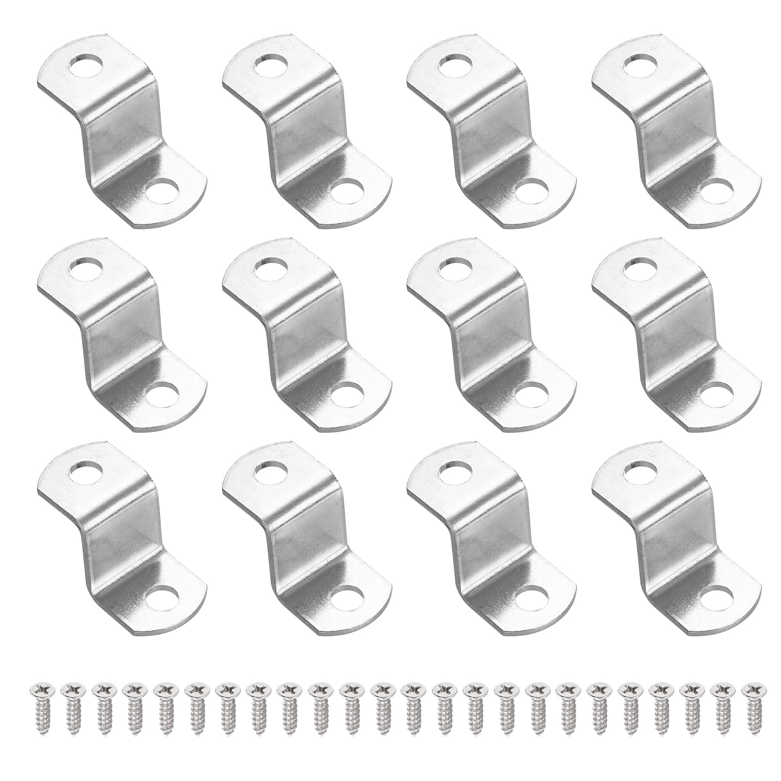 Uxcell 1/2" Offset Canvas Clips, 12 Pcs Metal Picture Framing Mirror ...