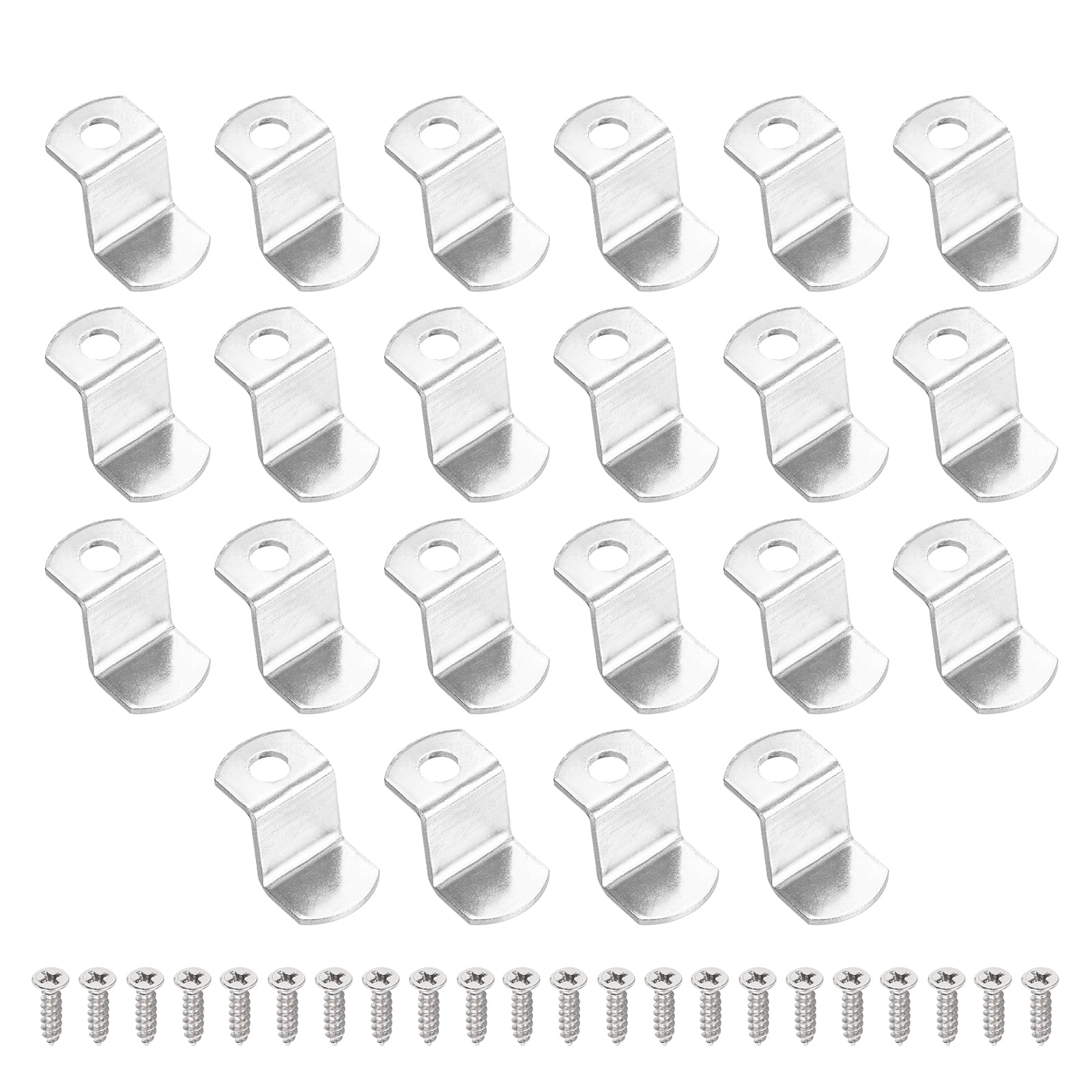 Uxcell 1/2" Offset Canvas Clips, 12 Pcs Metal Picture Framing Mirror ...