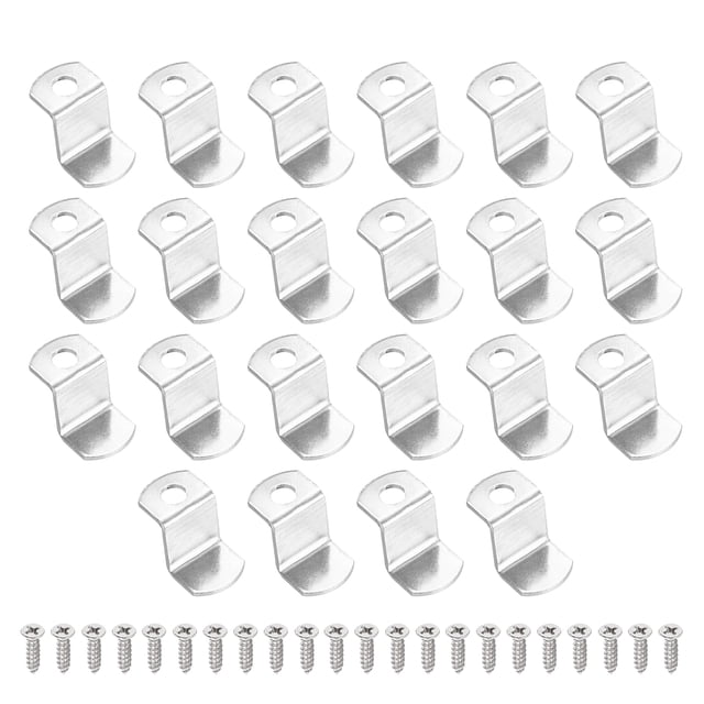 Uxcell 1/2" Offset Canvas Clips, 12 Pcs Metal Picture Framing Mirror ...