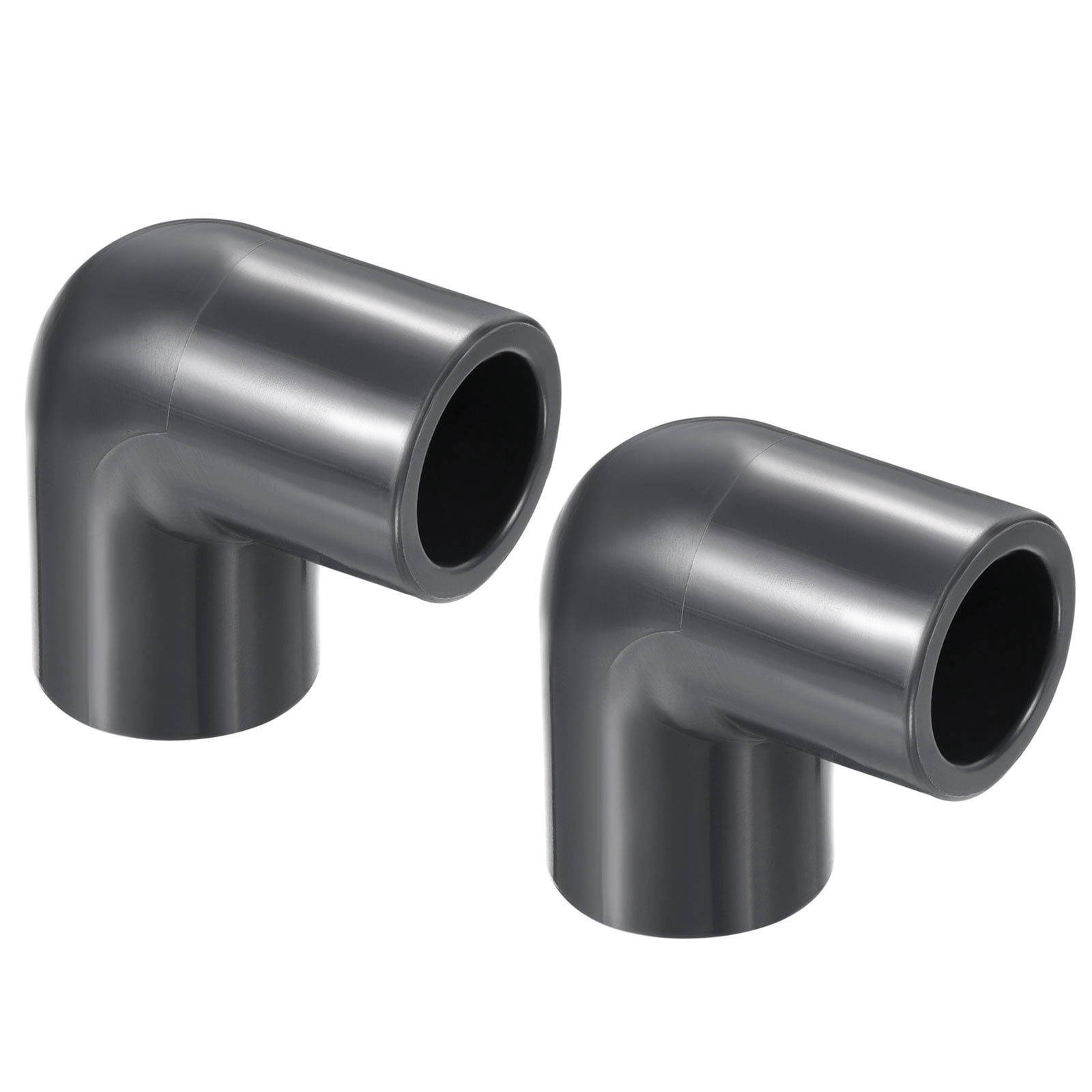Uxcell 1/2" SCH80 UPVC Pipe Fitting Elbow 90 Degree Adapter Connector, 2 Pack - Walmart.com