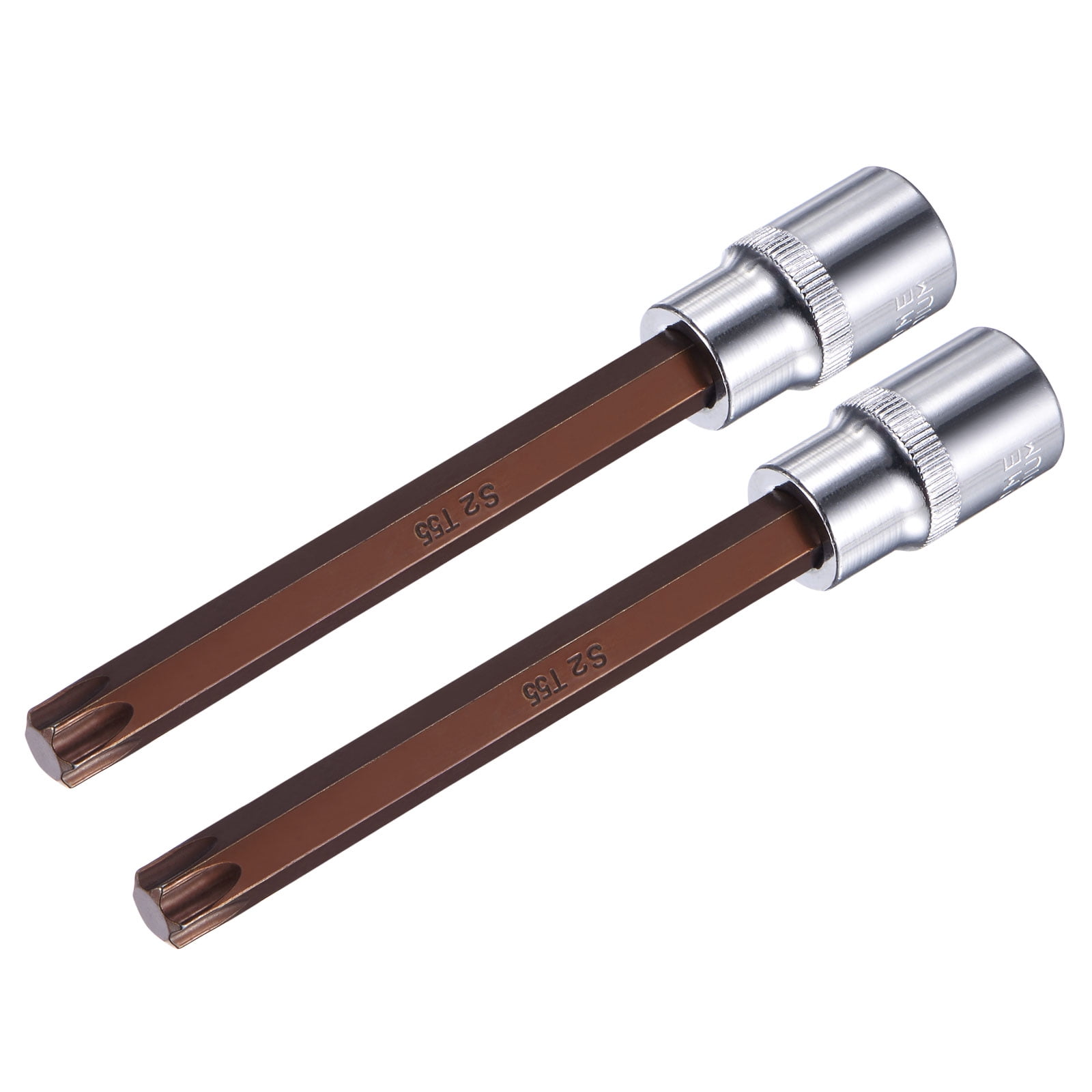 Uxcell 1/2" Square Drive x T55 Torx Bit Socket, S2 Steel Bits, CR-V Sockets 140mm Length (for ...