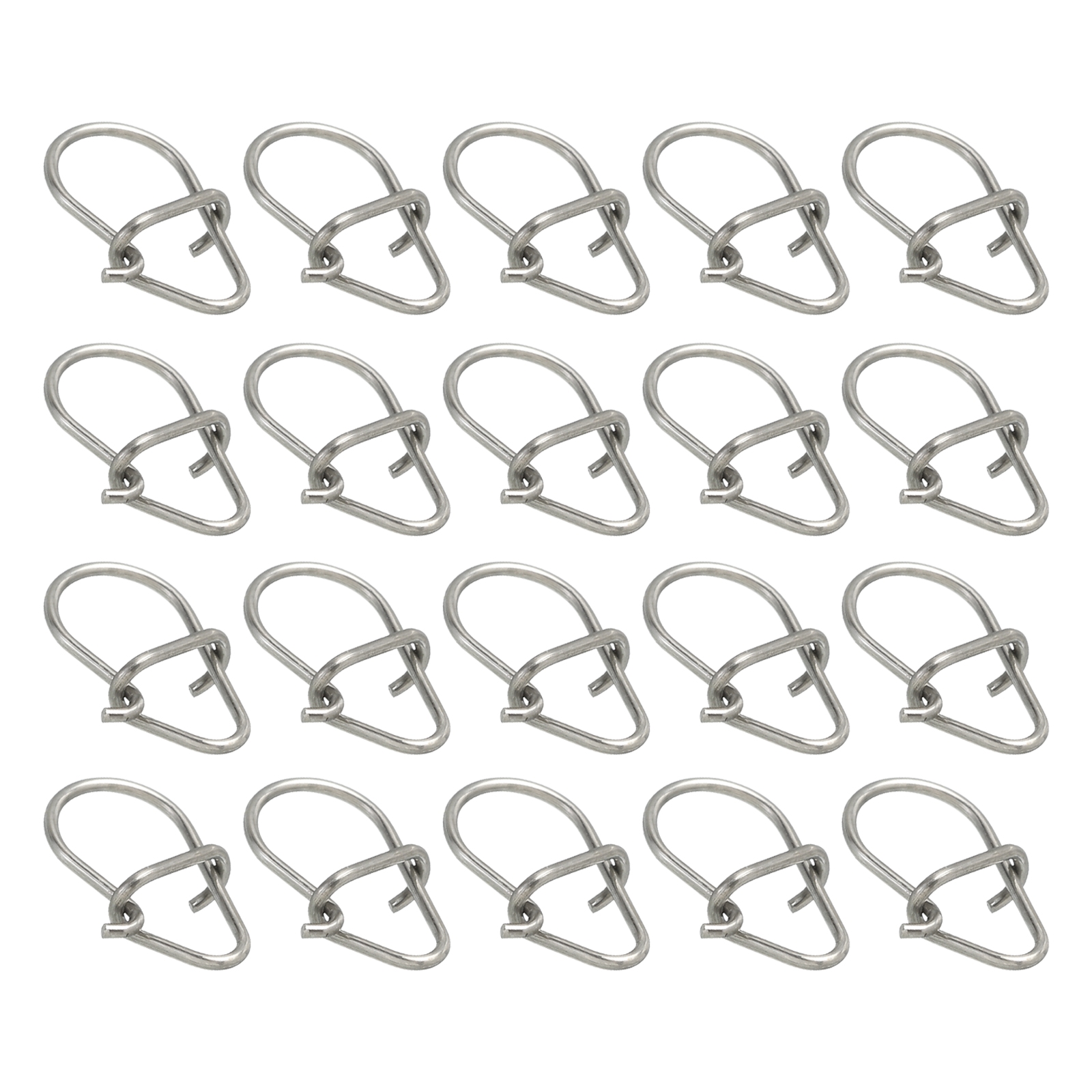 Uxcell #1/#2 Stainless Steel Fishing Lock Snaps Fishing Clips Quick ...