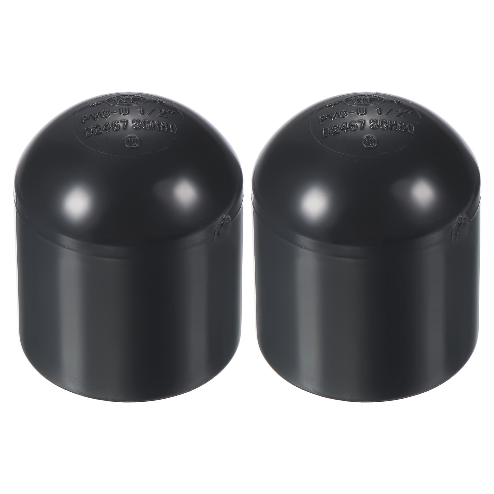 Uxcell 1/2" UPVC Pipe End Cap Fitting, 2 Pack Plug Socket Adapter ...