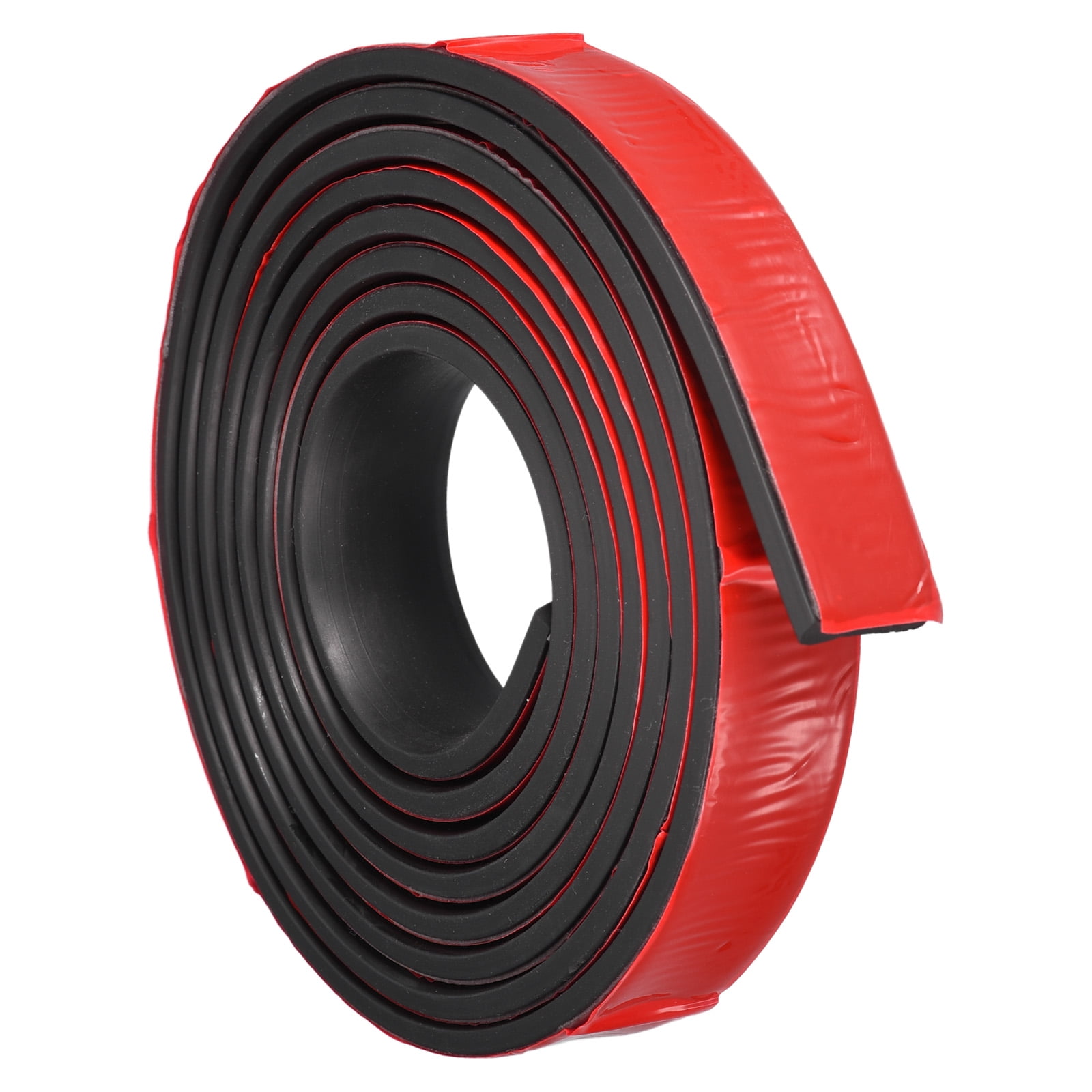 Uxcell 1.2"W x 3/16"T x 10'L Adhesive Rubber Strips Solid Neoprene ...