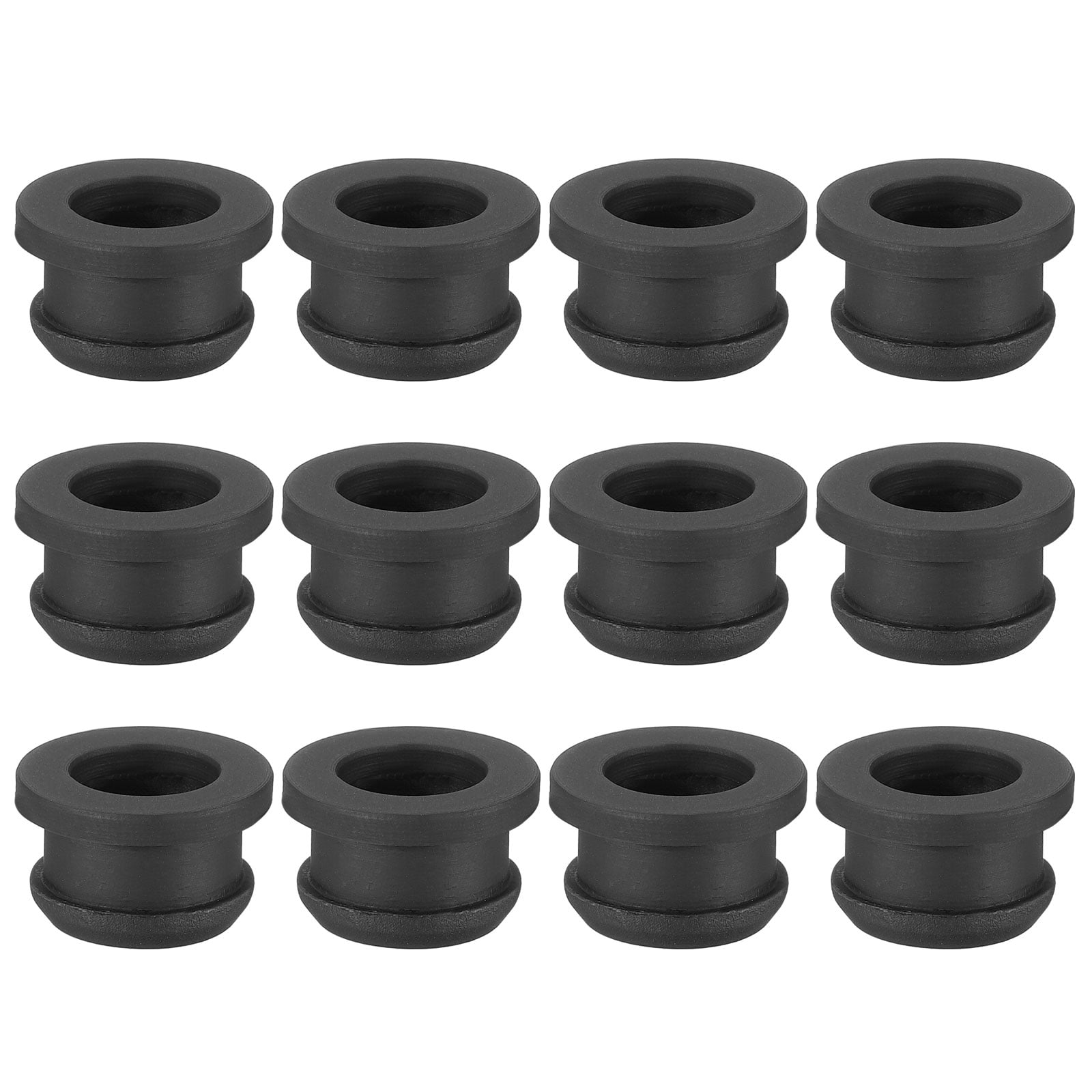 Uxcell 1/2 inch Rubber Grommets, 12Pcs Top Hat Grommet for Wiring Hole ...