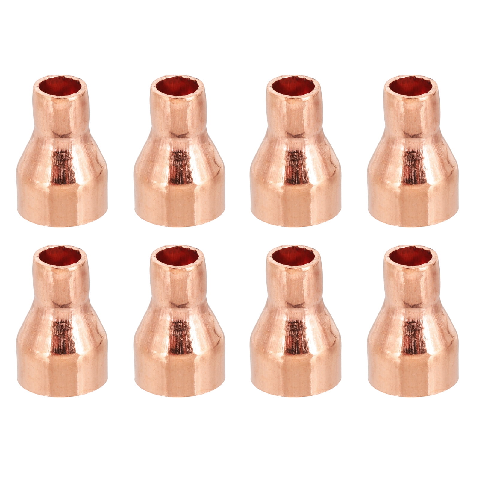 Copper Reducers 99.9% Pure Copper Reducing Coupling Pressure Fitting Pipe Tube Connector Adapter ...