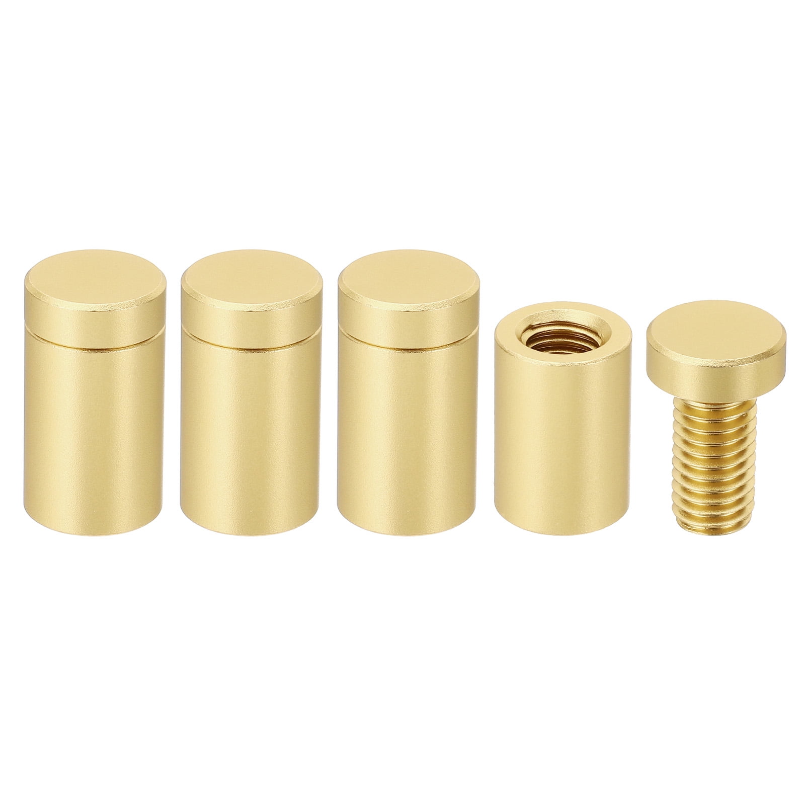 Uxcell 1/2 x 0.9 inch Sign Standoff Screws, 4 Pcs Stainless Steel Wall ...