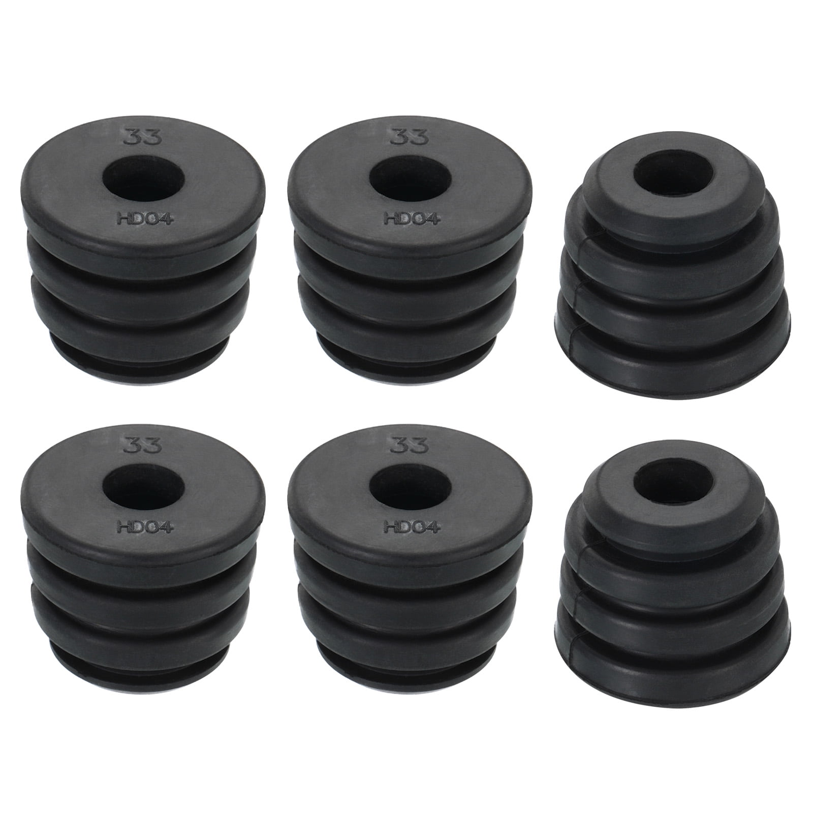 Uxcell 1.2" x 1" Compressor Rubber Feet Foot Mount Anti Vibration Pad ...