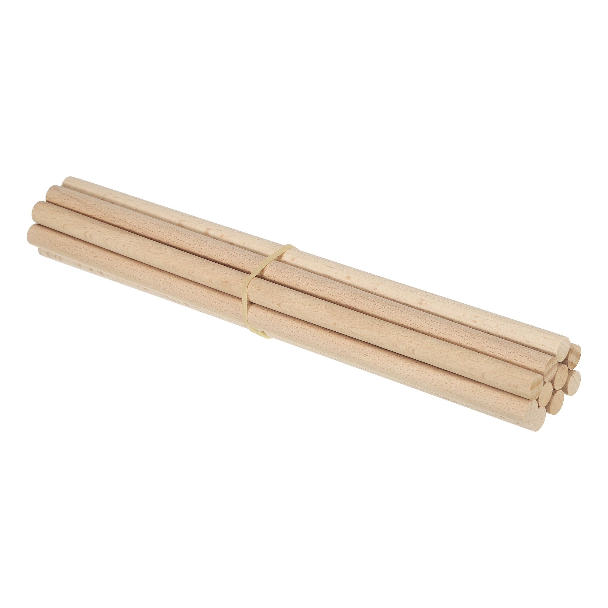 Uxcell 1/2 x 12 Inch Dowel Rods Wood Sticks Unfinished Wooden Dowel ...