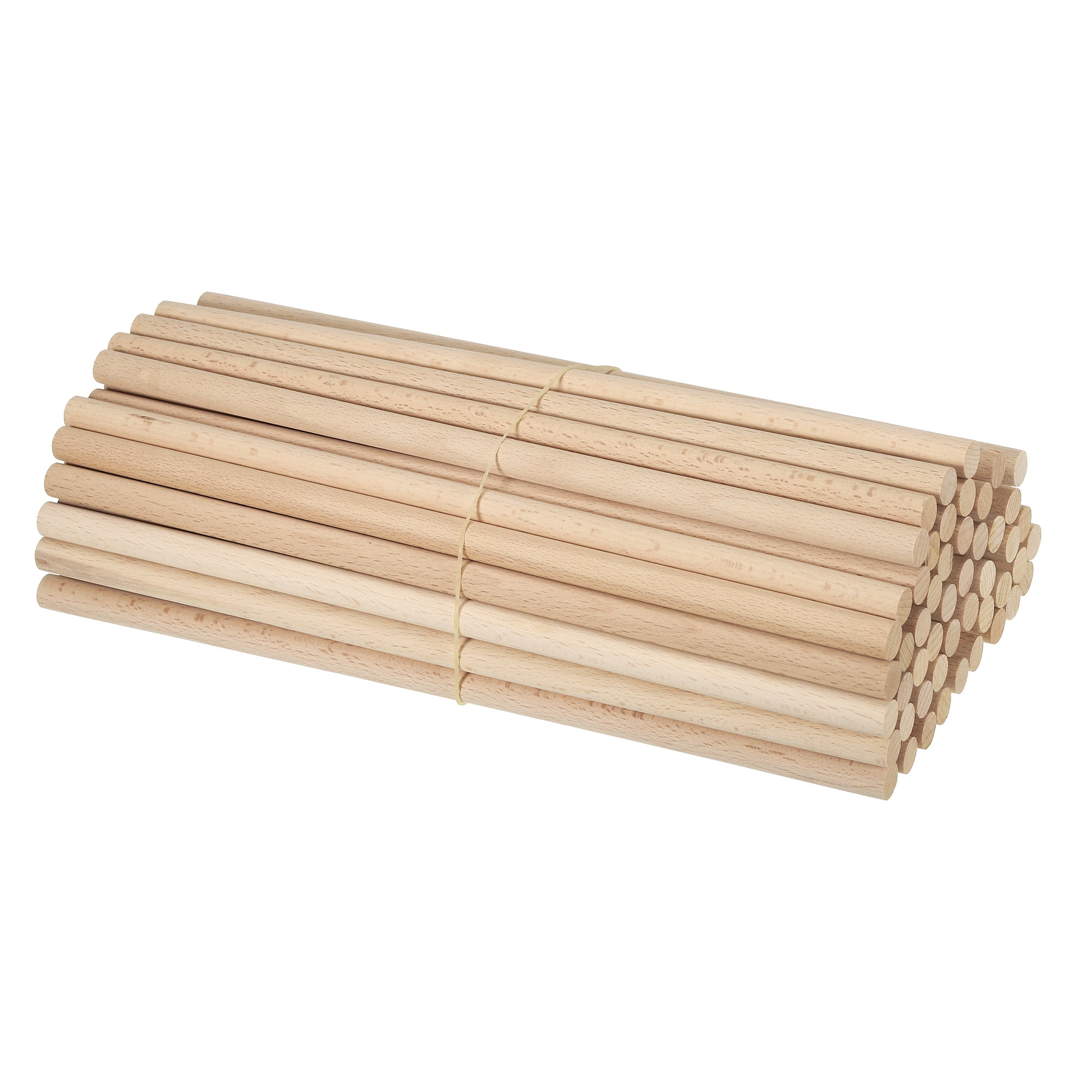 Uxcell 1/2 x 12 Inch Dowel Rods Wood Sticks Unfinished Wooden Dowel ...