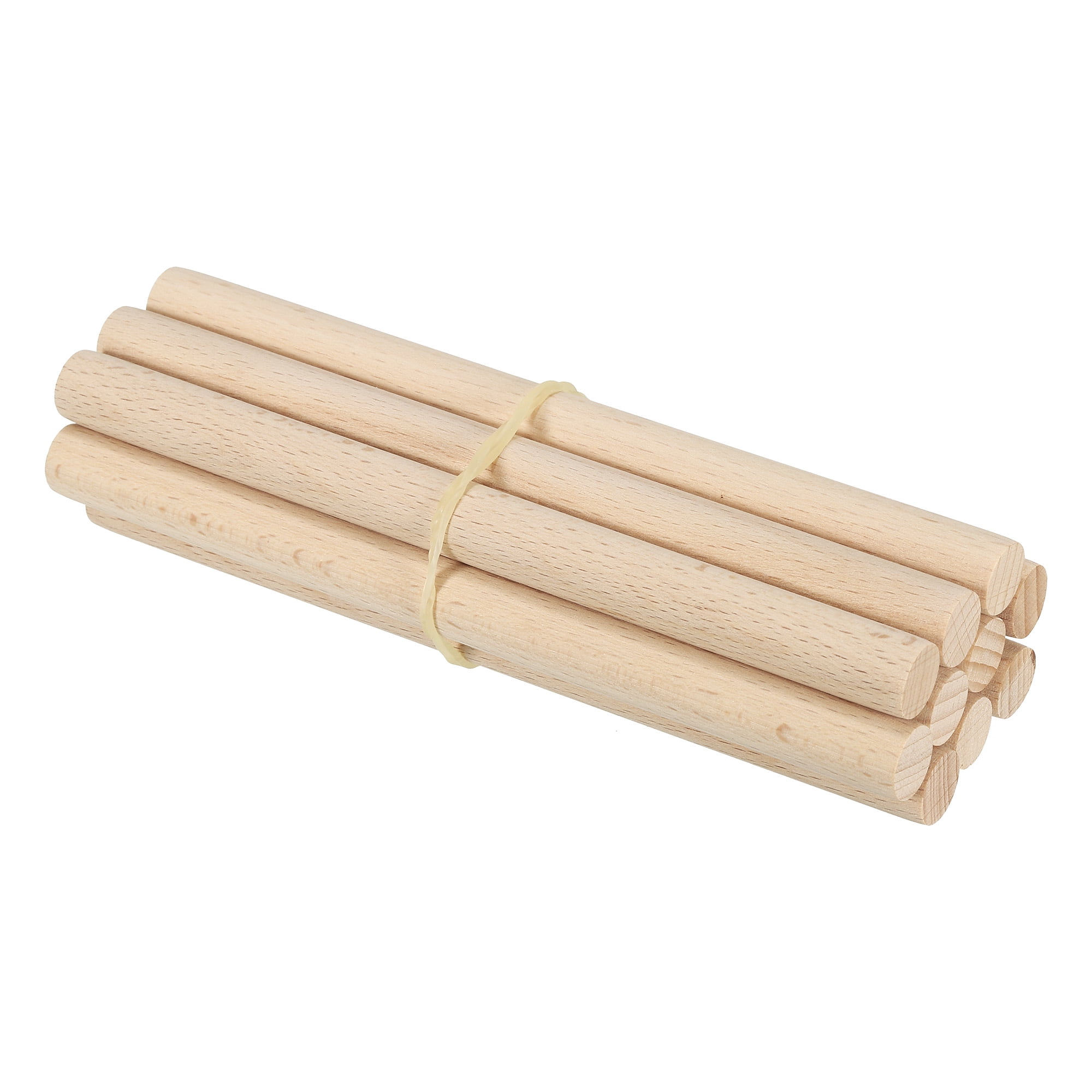 Uxcell 1/2 x 6 Inch Dowel Rods Wood Sticks Unfinished Wooden Dowel Rods ...