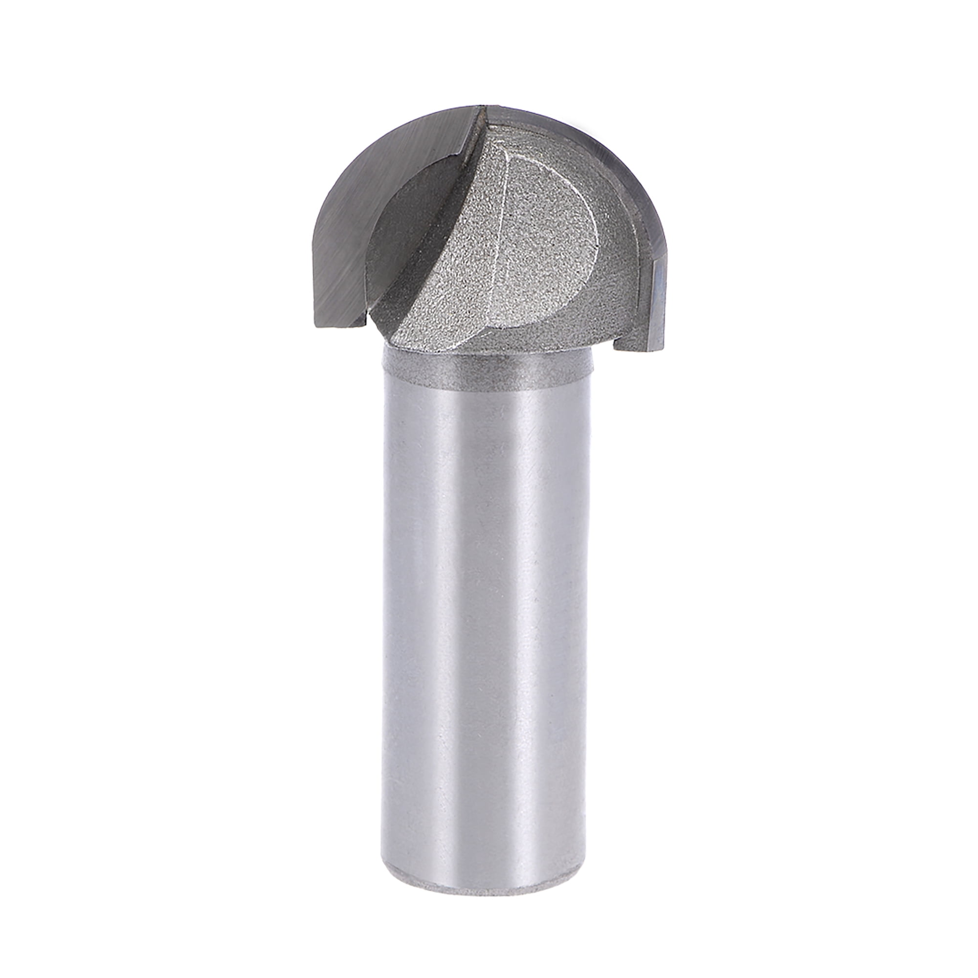 Uxcell 1/2'' x 7/8'' Router Bit Core Box 2 Flutes Tip Carbide Silver ...