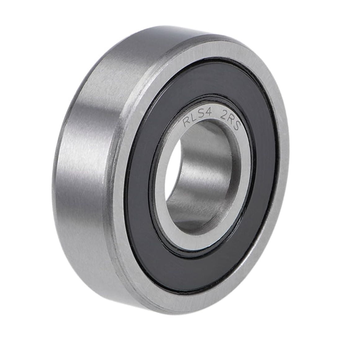 Uxcell 1/2"x1-5/16"x3/8" RLS4-2RS Double Sealed Z2 Ball Bearings Chrome ...