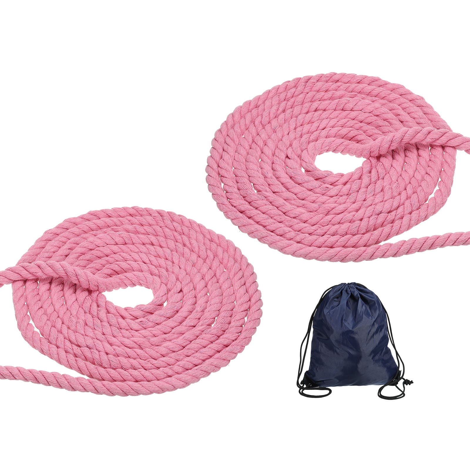 Uxcell 1/2"x16' Natural Twisted Cotton Rope 3 Strand Soft Craft Rope ...