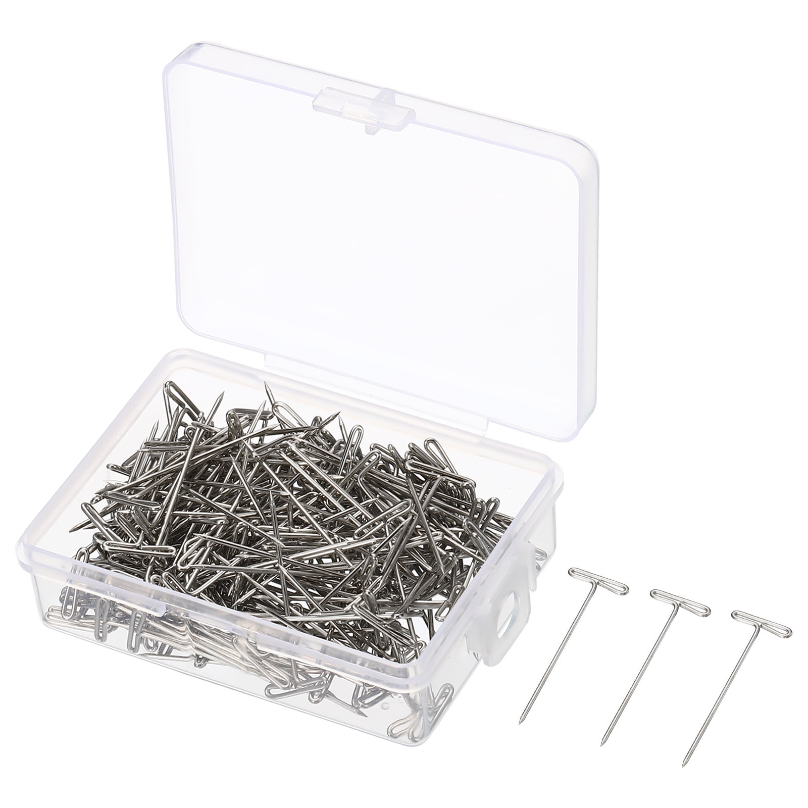 Uxcell 1.25'' T Shaped Pins Steel Blocking Pin Needles for Crafts ...