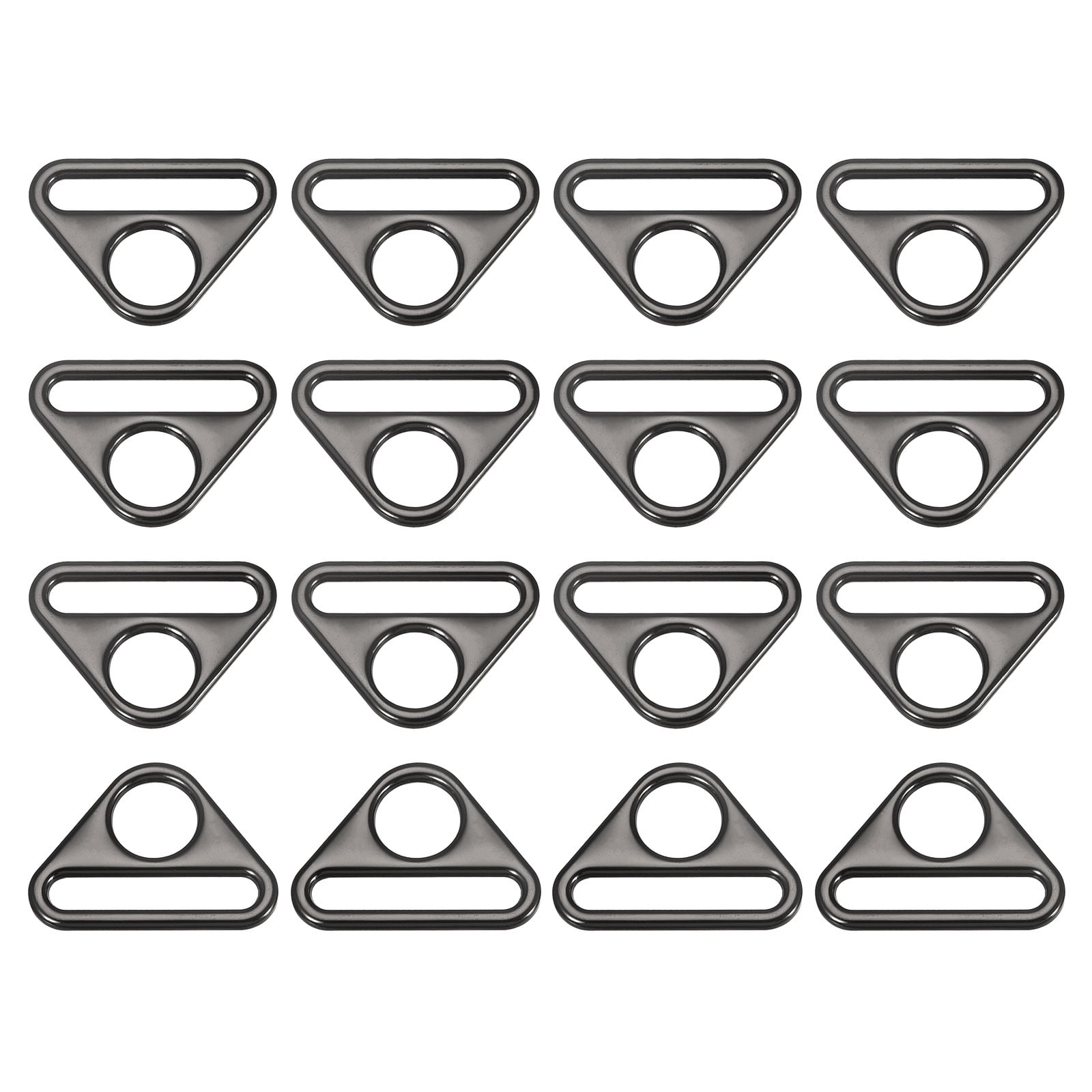 Uxcell 1.26" Adjuster Triangle with Bar Swivel Clip D Dee Ring Buckle ...
