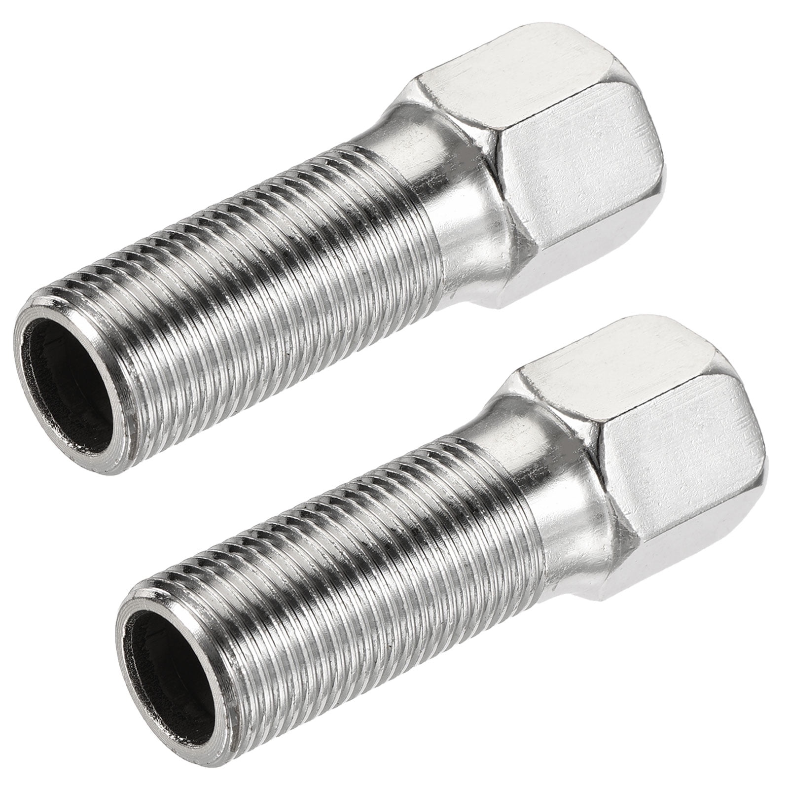 Uxcell 1/2BSPT Female to Male Thread 70mm Stainless Steel Hex Reducer ...