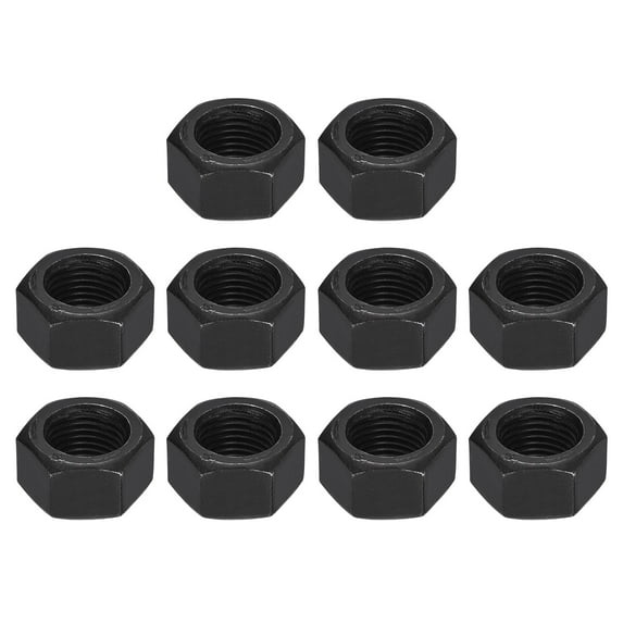 Uxcell 1/2Hex Nuts, Carbon Steel Grade 8.8 Black Oxide Hexagon Nut for ...