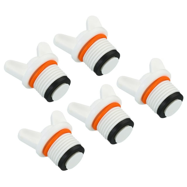 Uxcell 1/2PT PPR Pipe Fitting End Cap, 5 Pack Butterfly Male Water ...